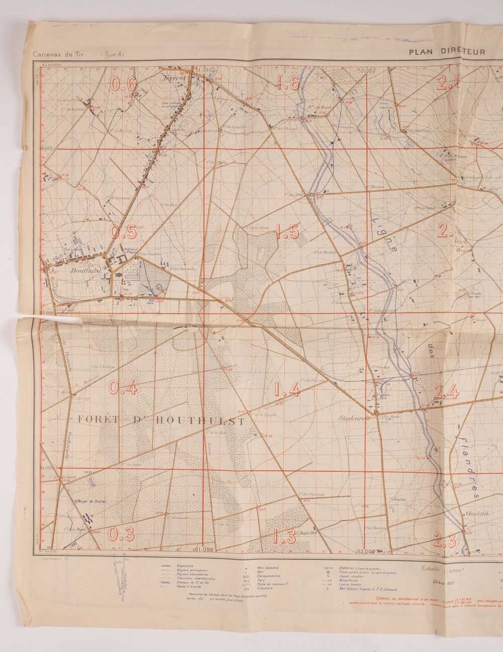 Lot 260 - WWI. Trench Map & Aerial Photographs