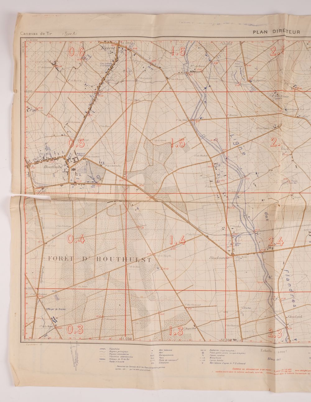 Lot 260 - WWI. Trench Map & Aerial Photographs