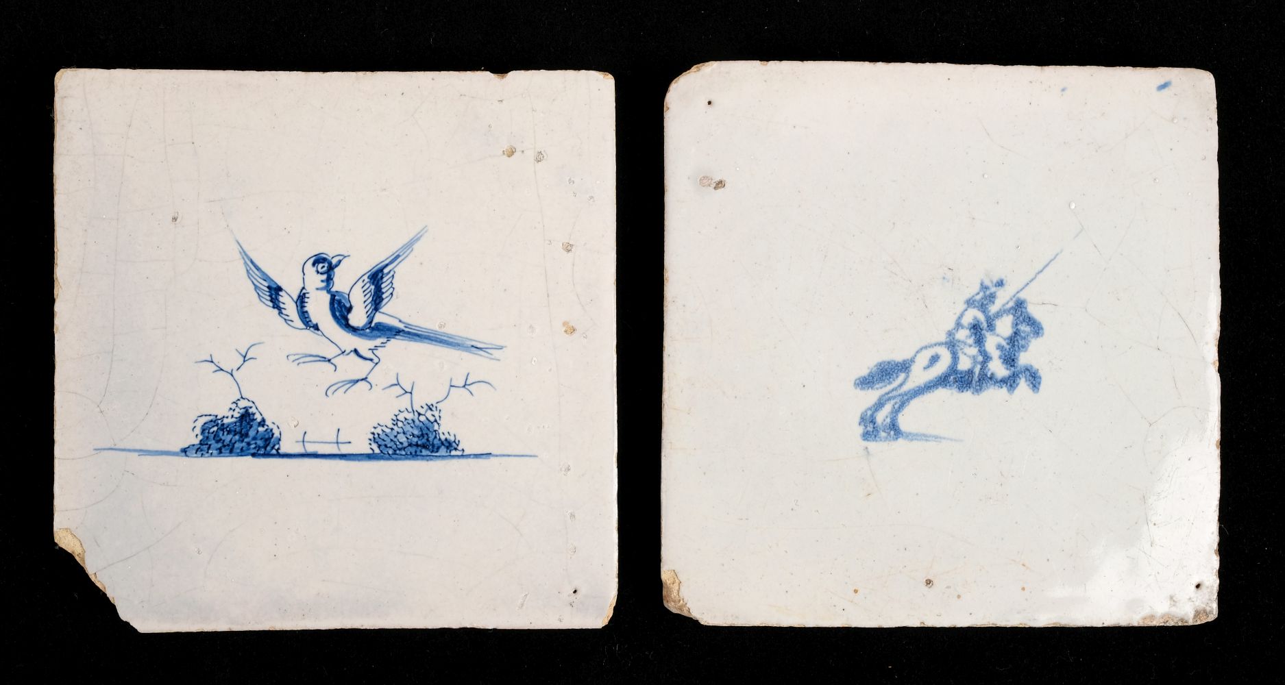 Lot 70 - Delft. A collection of Delft tiles, 18th