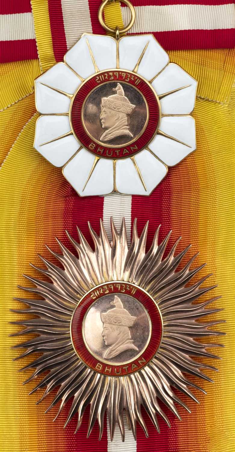 Bhutan, Kingdom. Royal Order of Bhutan - auctions & price archive