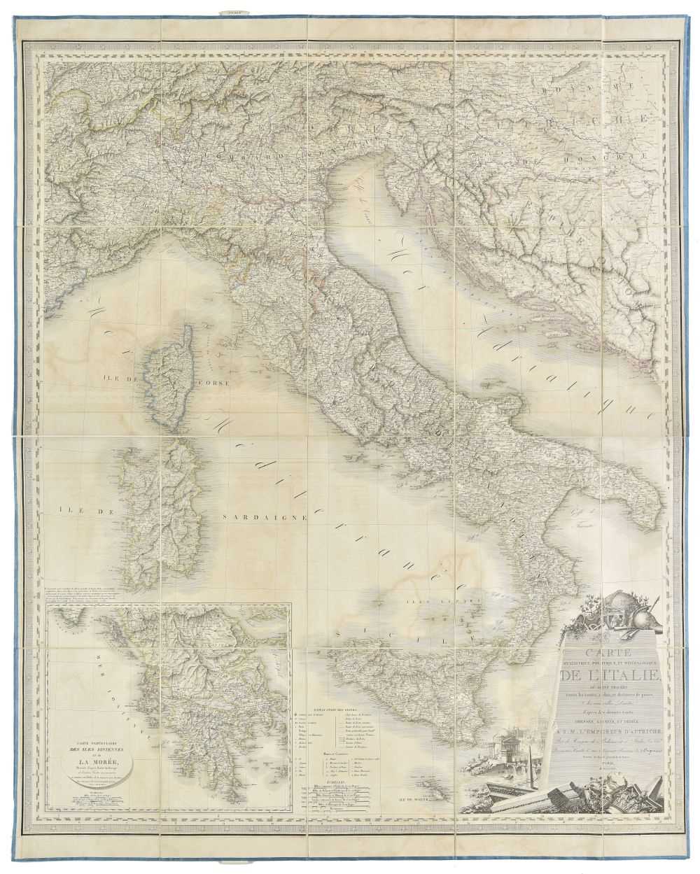 Lot 48 - Europe. Four folding maps, circa 1820