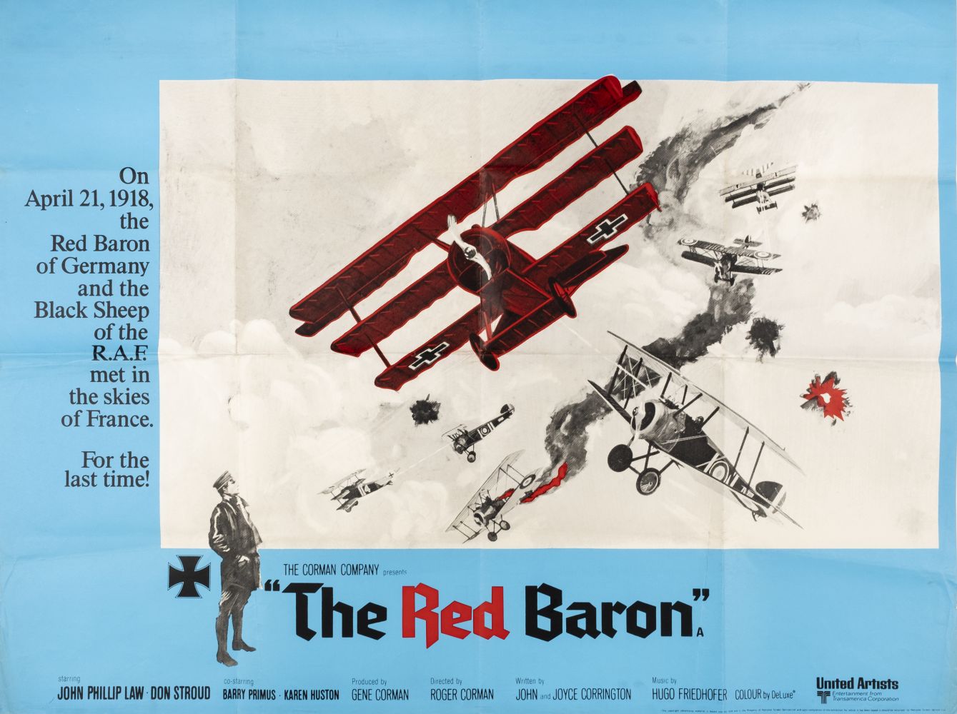 Lot 139 - ‘Red Baron’. An original UK quad film poster,