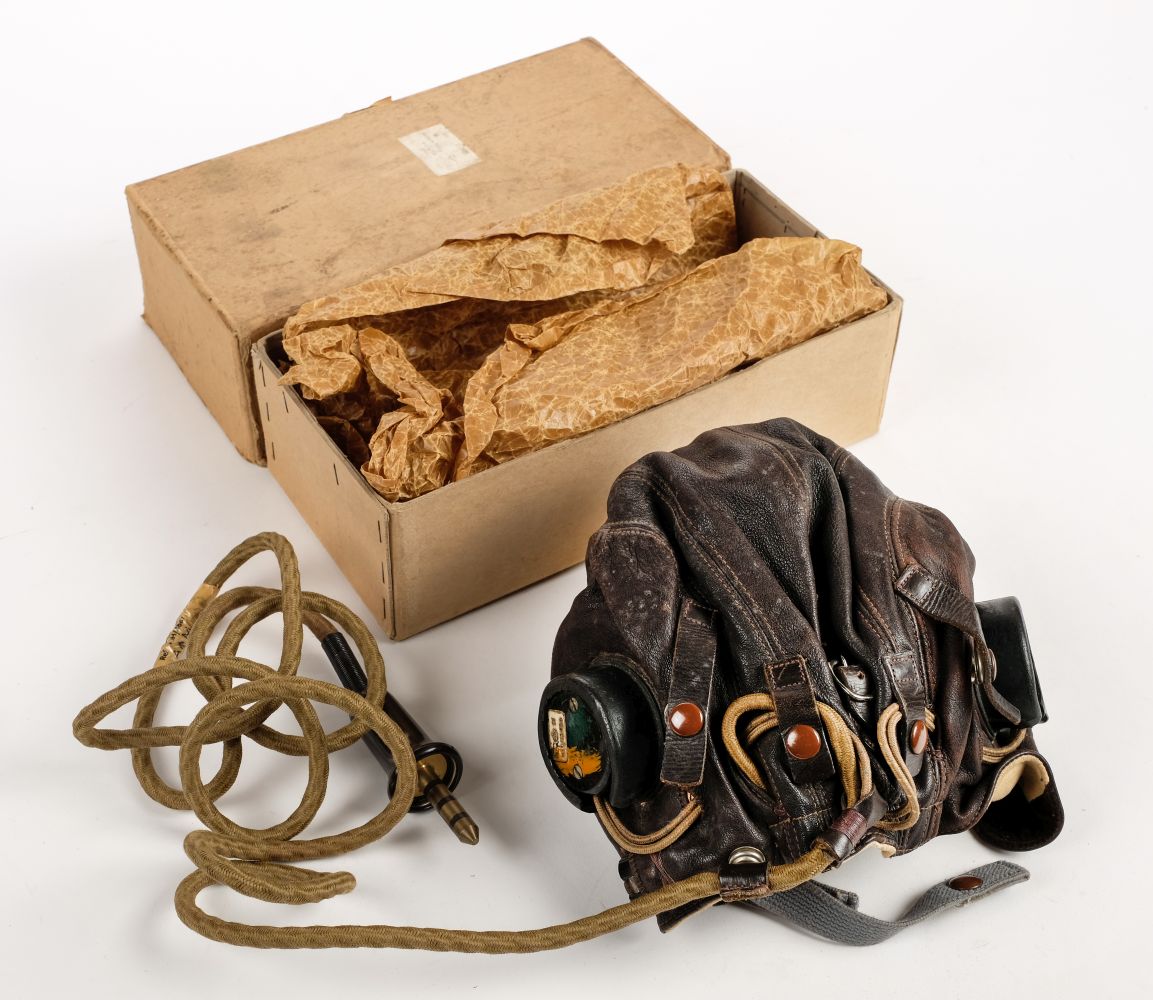 Lot 124 - Post WWII RAF Flying Helmet. A fine unused