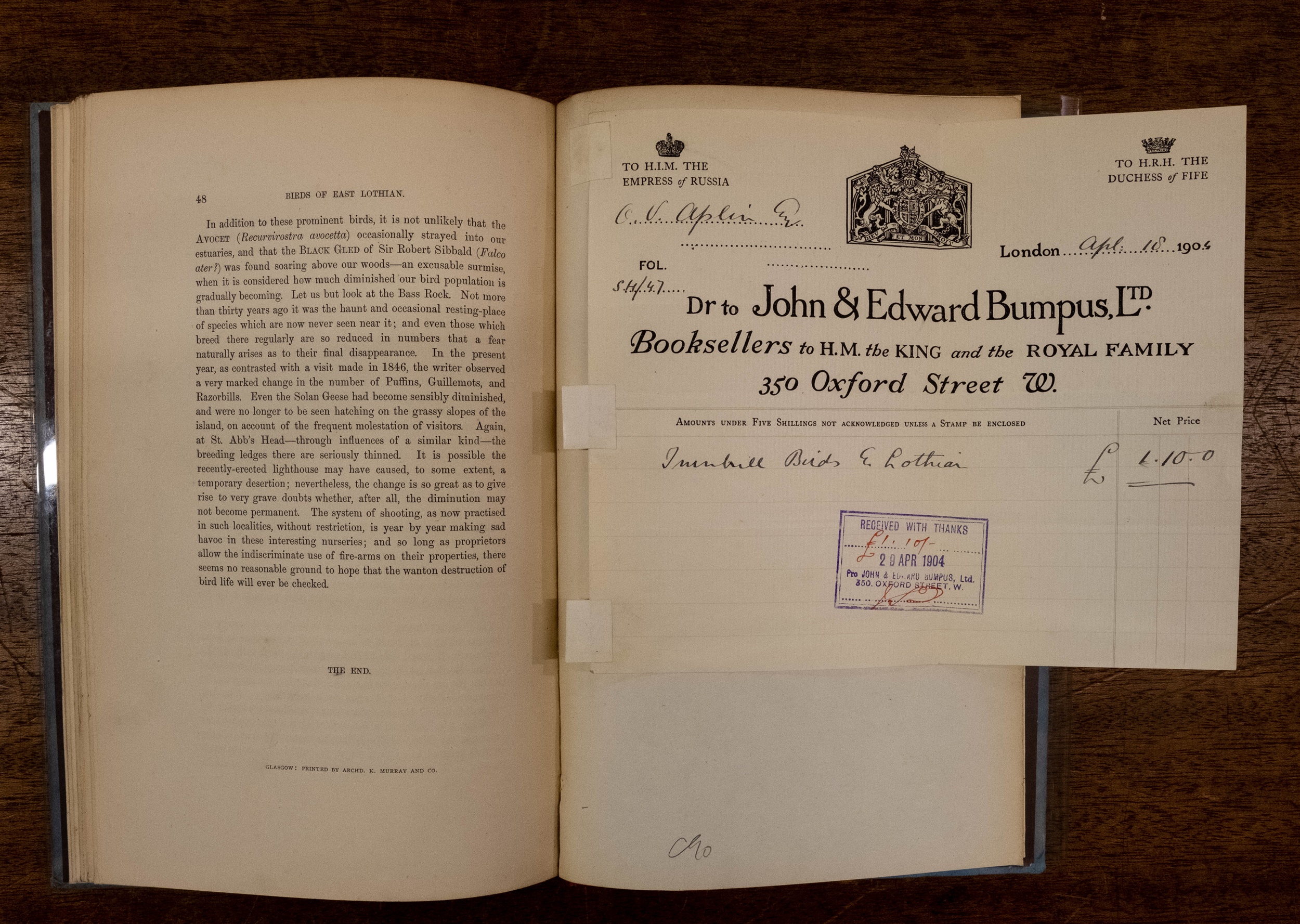 Lot 269 - Turnbull (William). The Birds of East