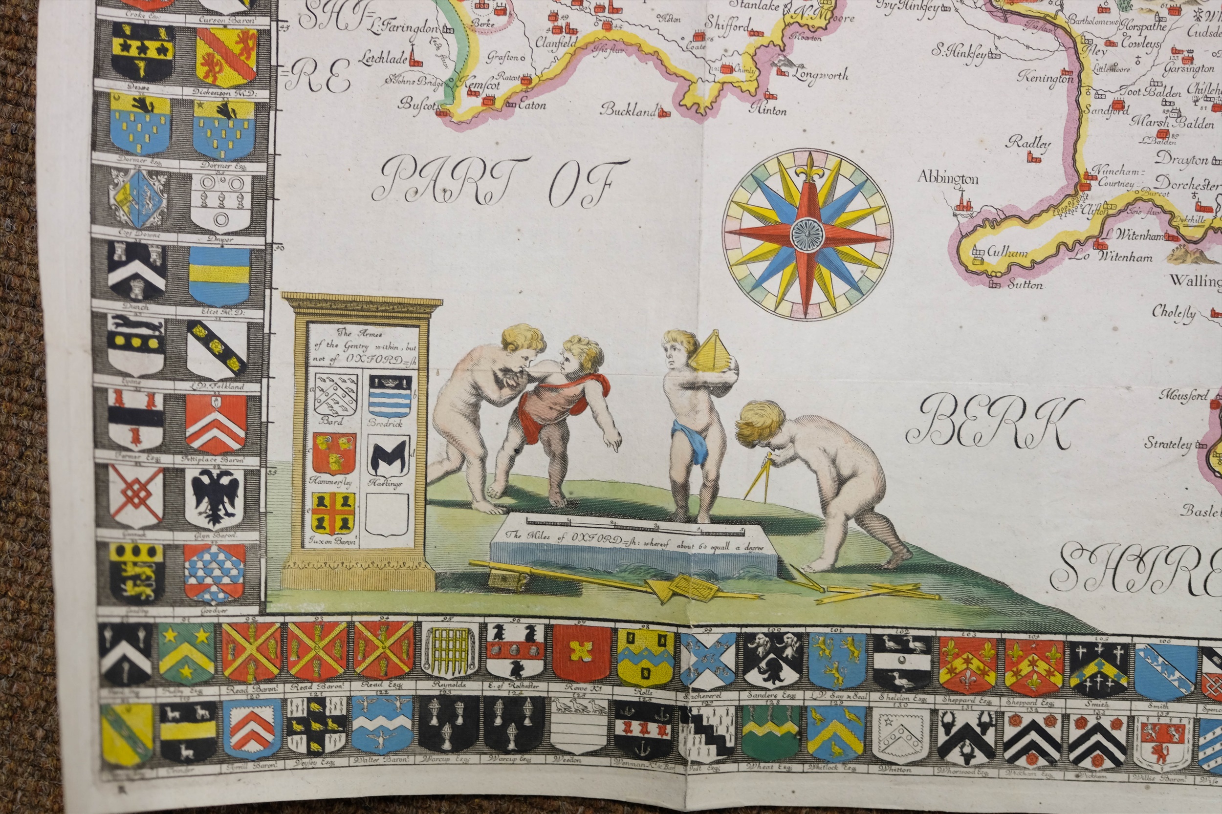 Lot 144 - Oxfordshire. Plot (Robert), The Map of