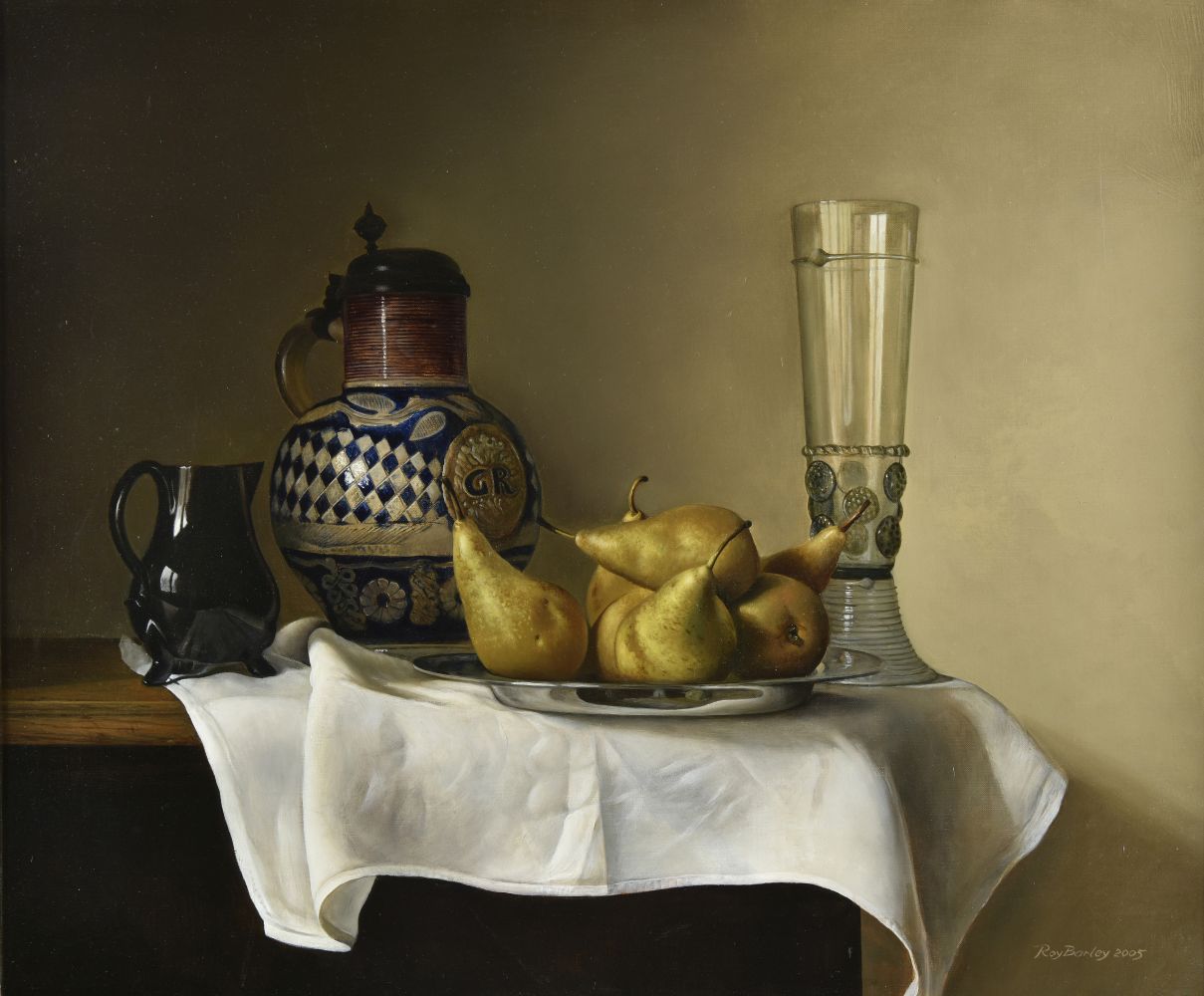 Lot 527 - Barley (Roy, 1935-). Still Life with Pears