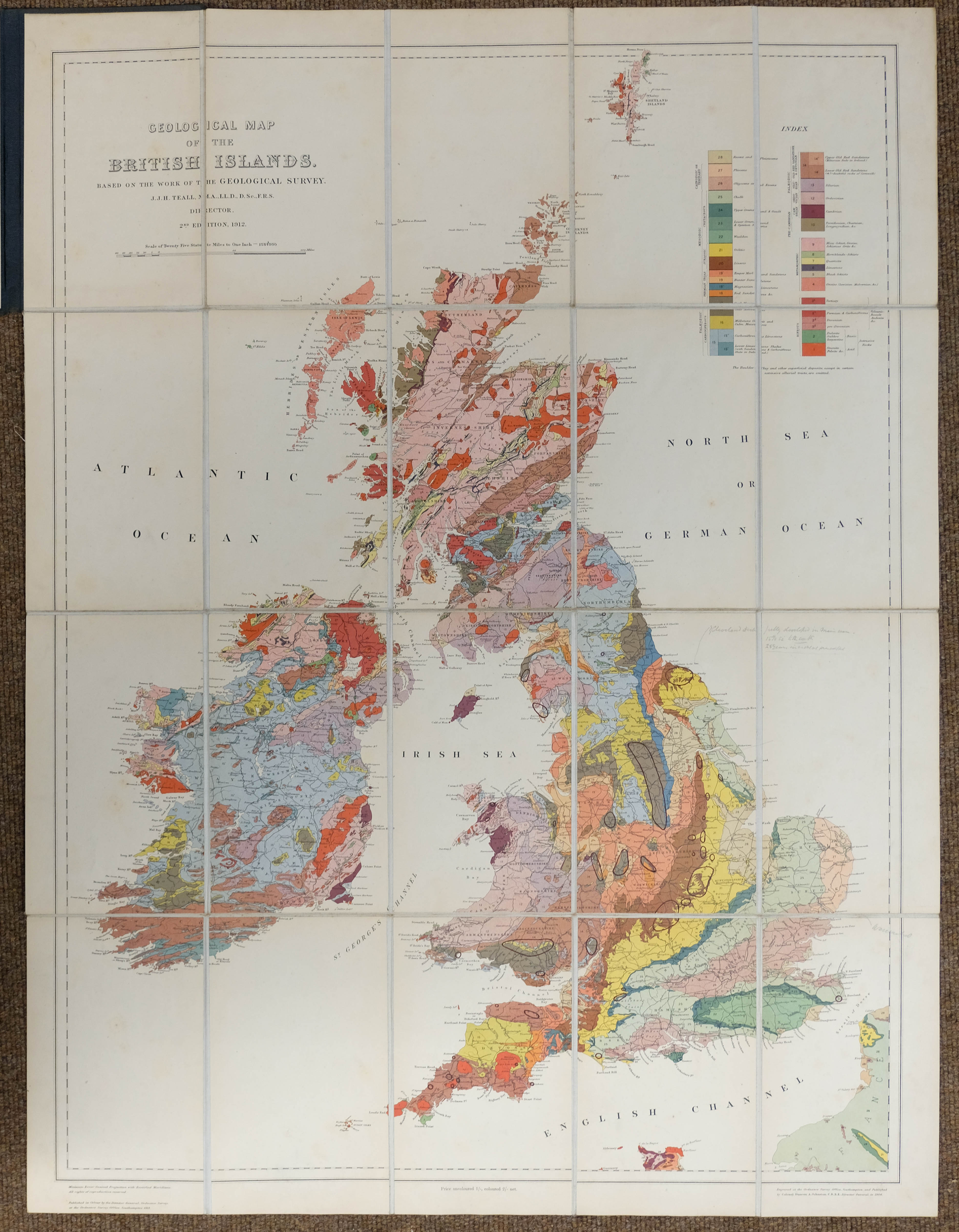 Lot 119 - Geological maps. Teall (J. J. H.),