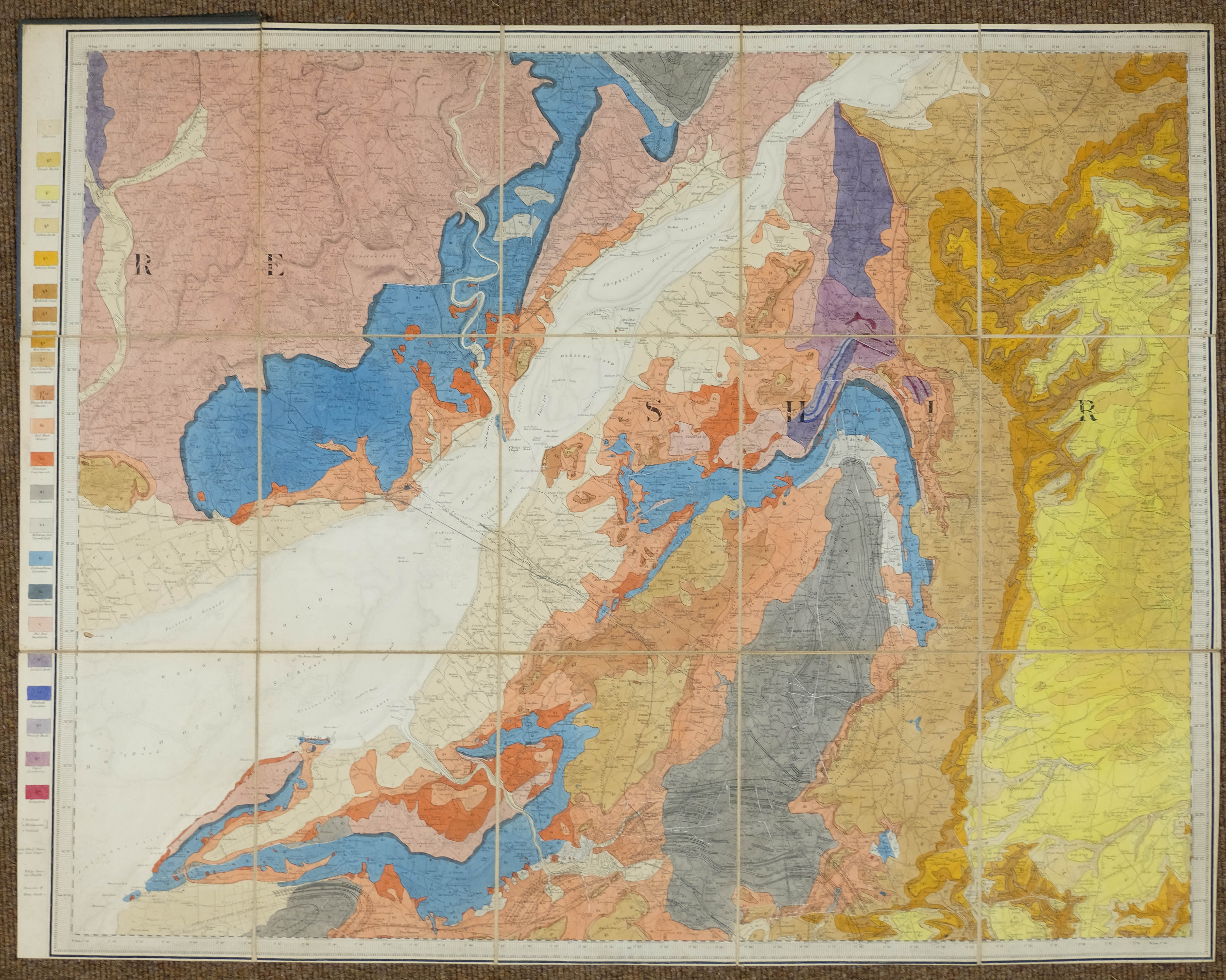 Lot 119 - Geological maps. Teall (J. J. H.),