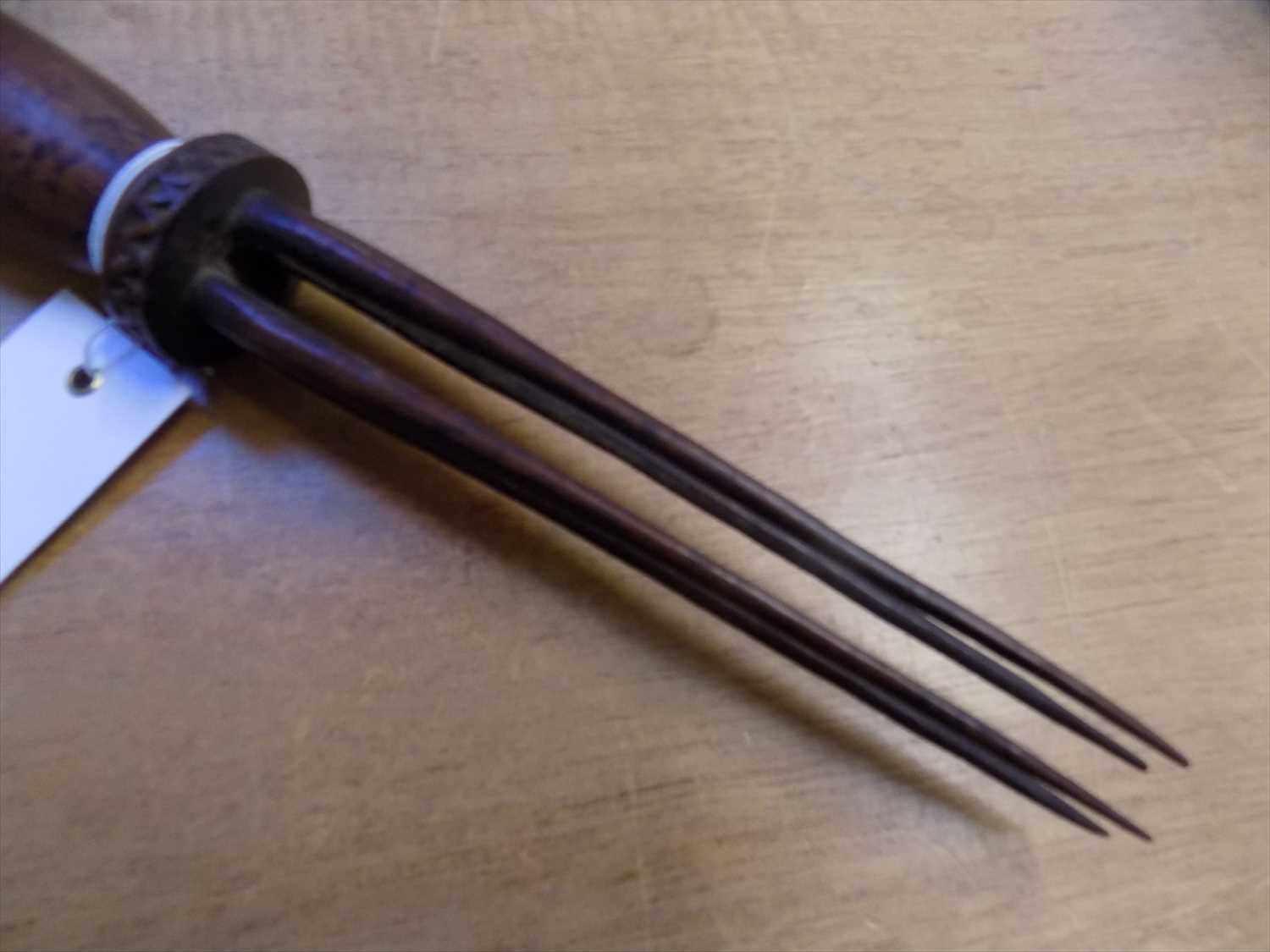 Lot 109 - Cannibal fork. A Fijian cannibal fork, late