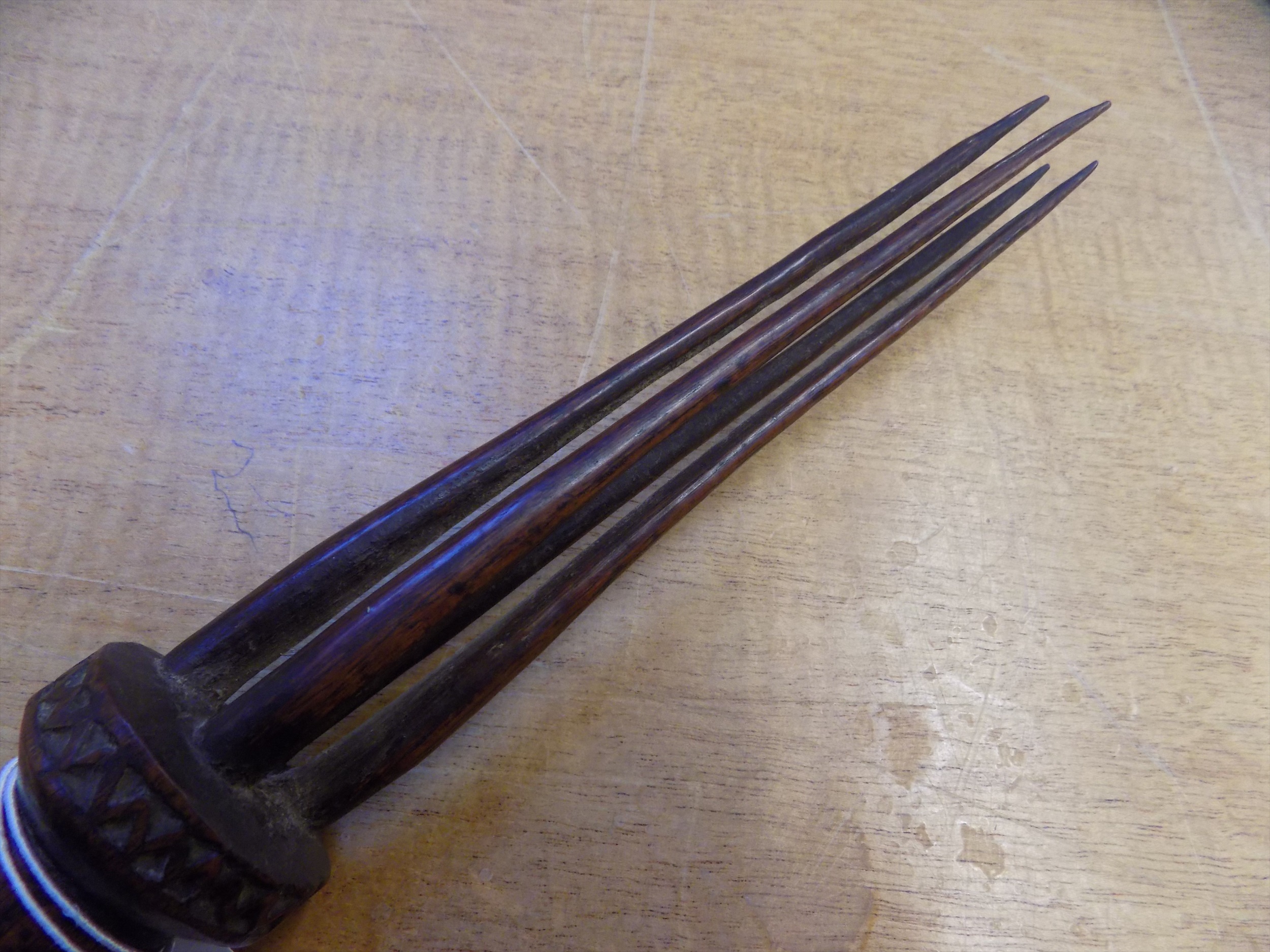 Lot 109 - Cannibal fork. A Fijian cannibal fork, late