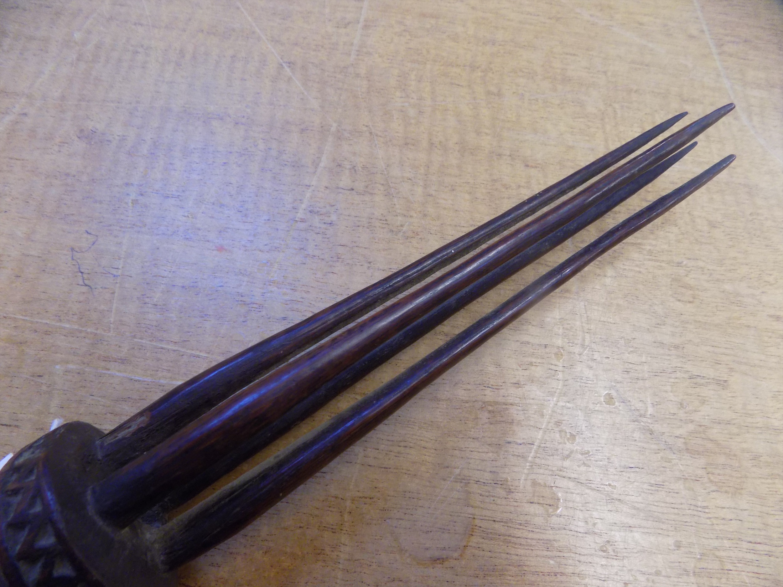 Lot 109 - Cannibal fork. A Fijian cannibal fork, late