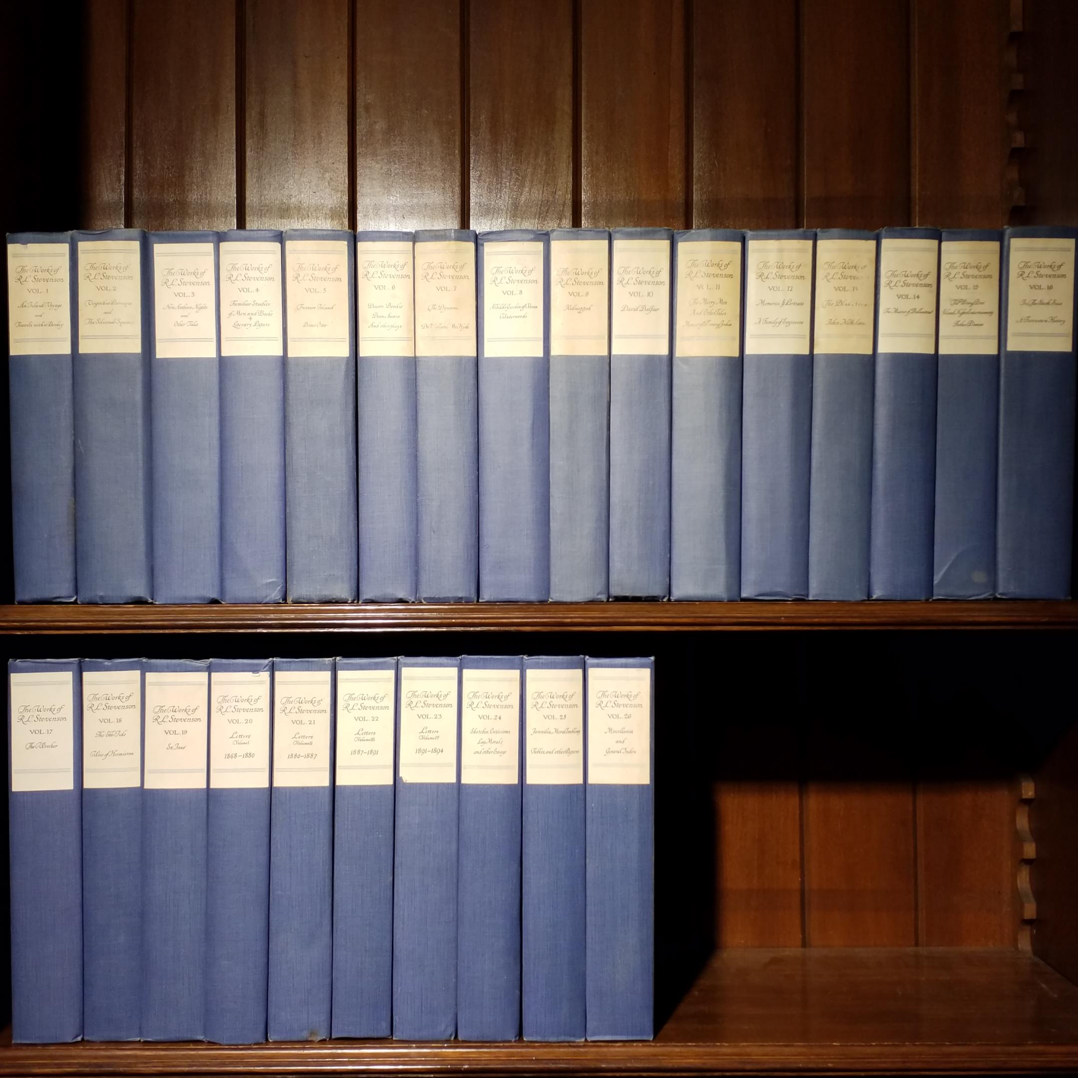 Lot 396 - Stevenson (Robert Louis). The works of