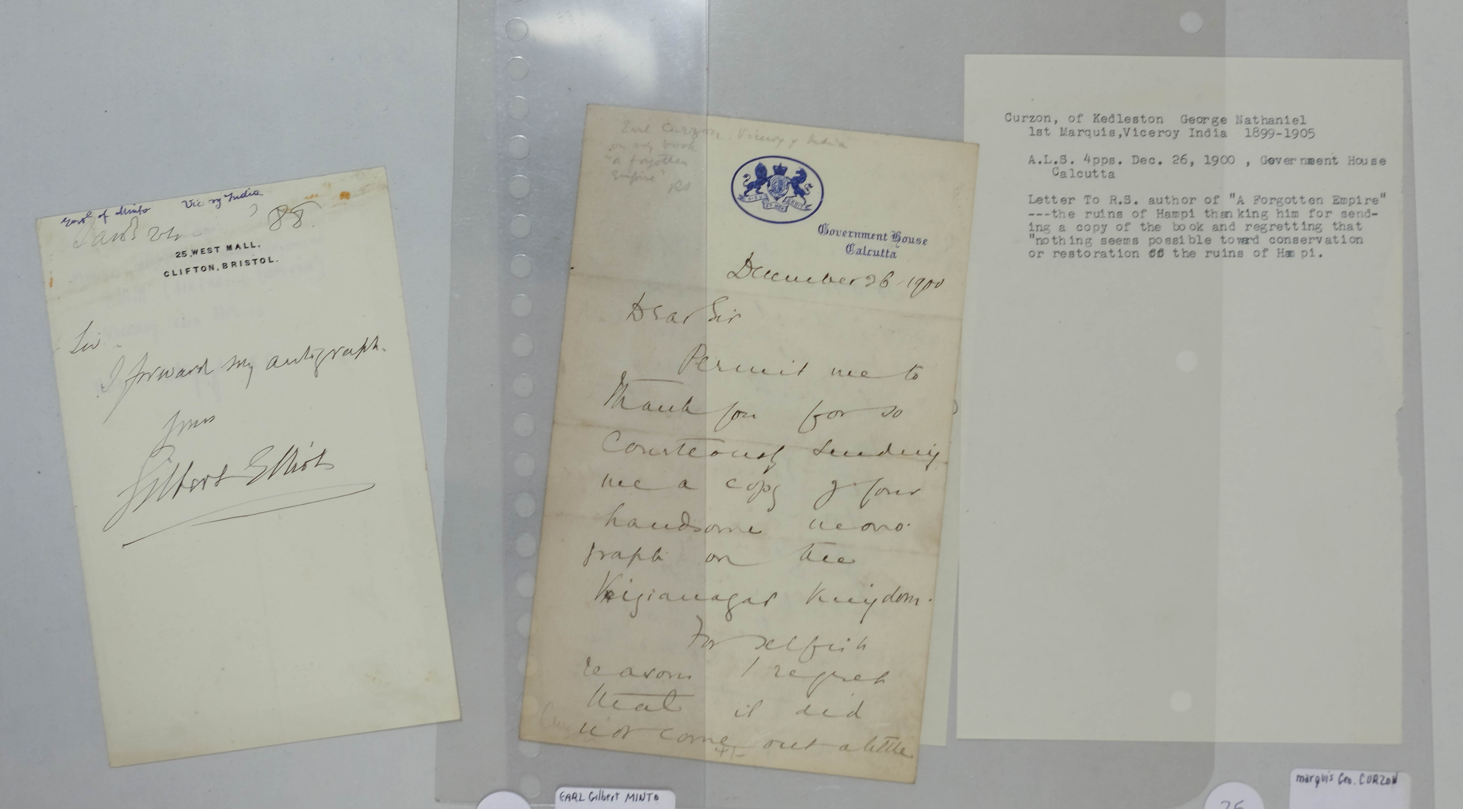 Lot 31 - India. 12 autograph or typed letters signed