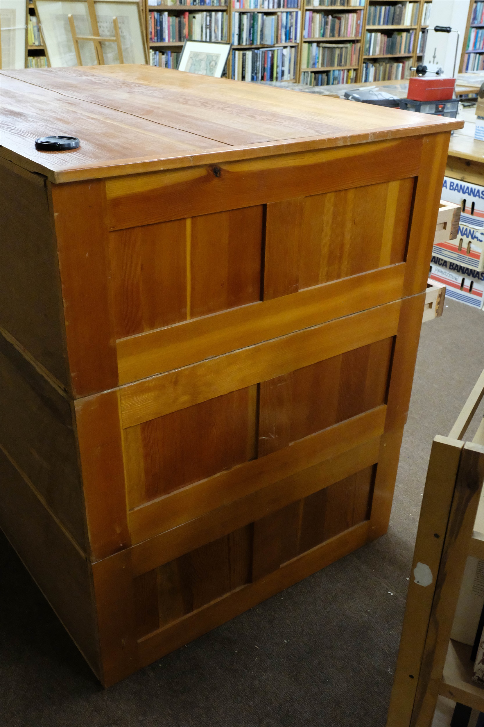 Lot 422 - Plan chest. Modern twelve drawer plan chest,