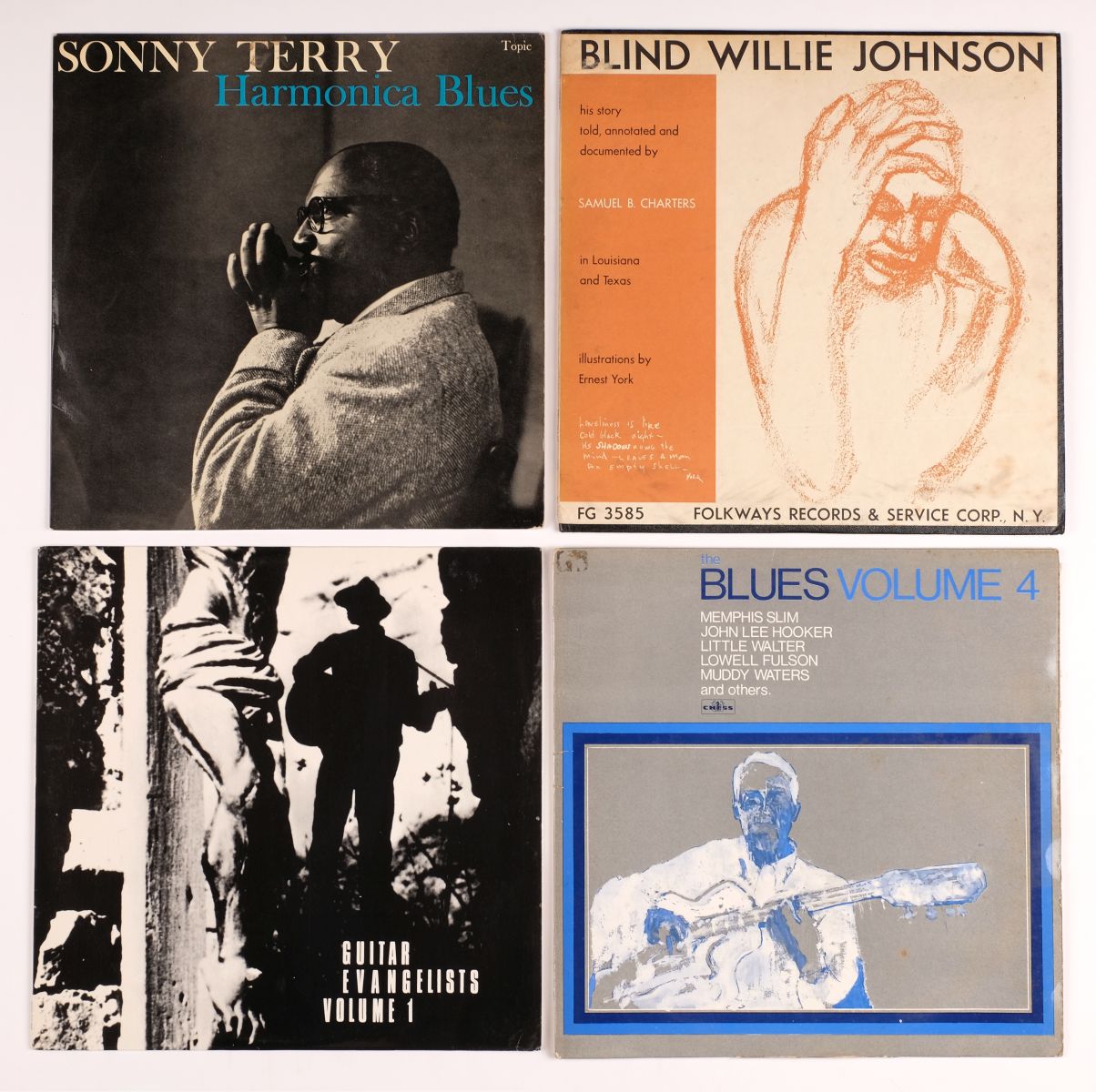 Lot 425 - Blues. Collection of 24 rare blues LPs,