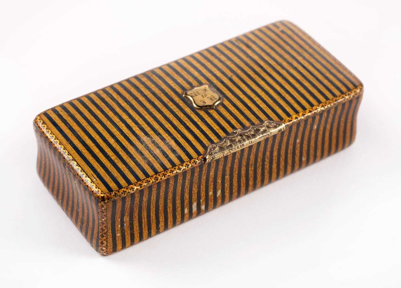 Lot 81 - Snuff Boxes. A steel snuff box dated 1722