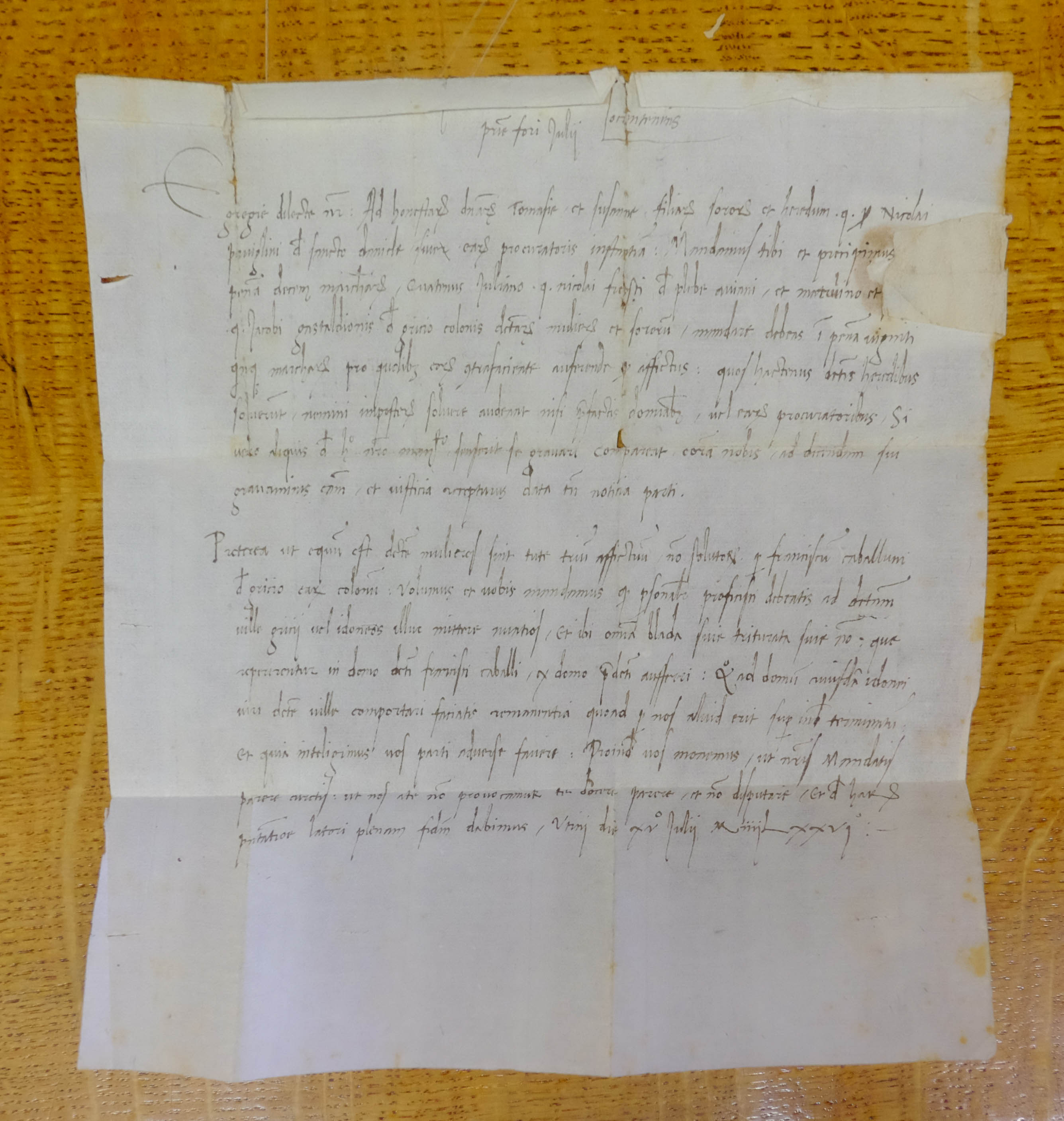 Lot 209 - Italian Renaissance. Group of manuscripts