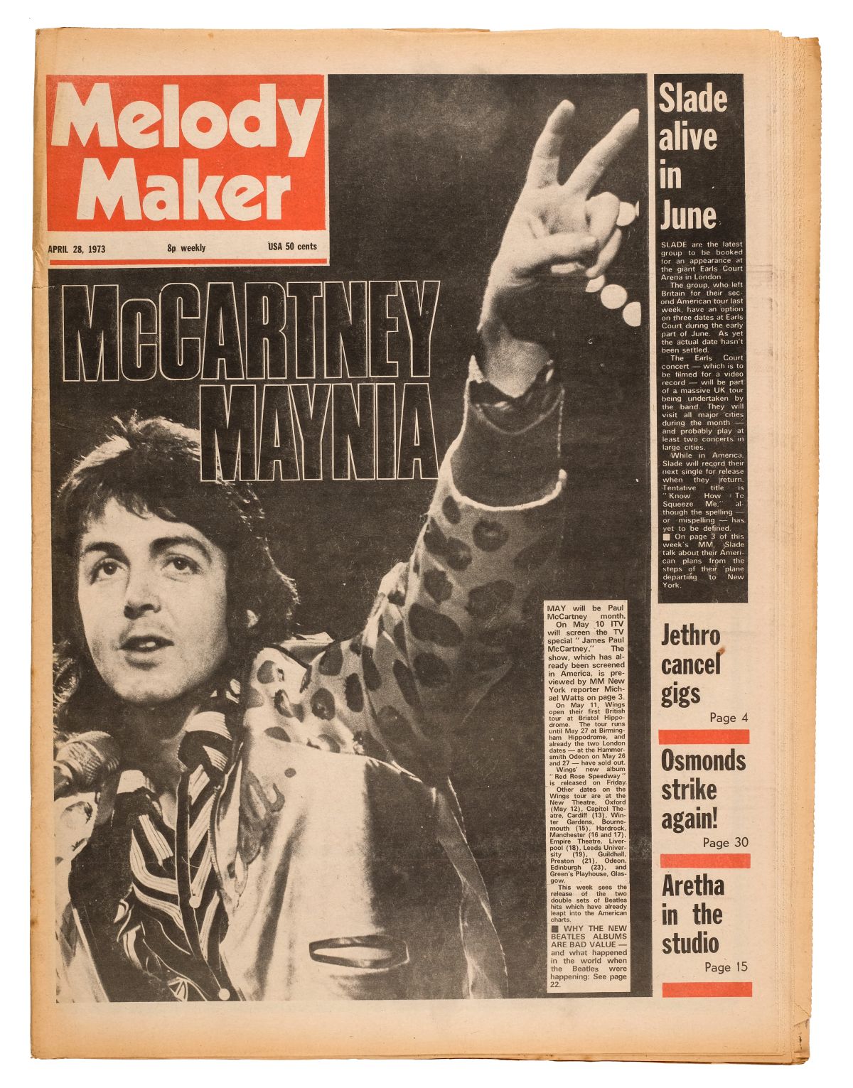 Lot 403 - Melody Maker. Large collection of vintage