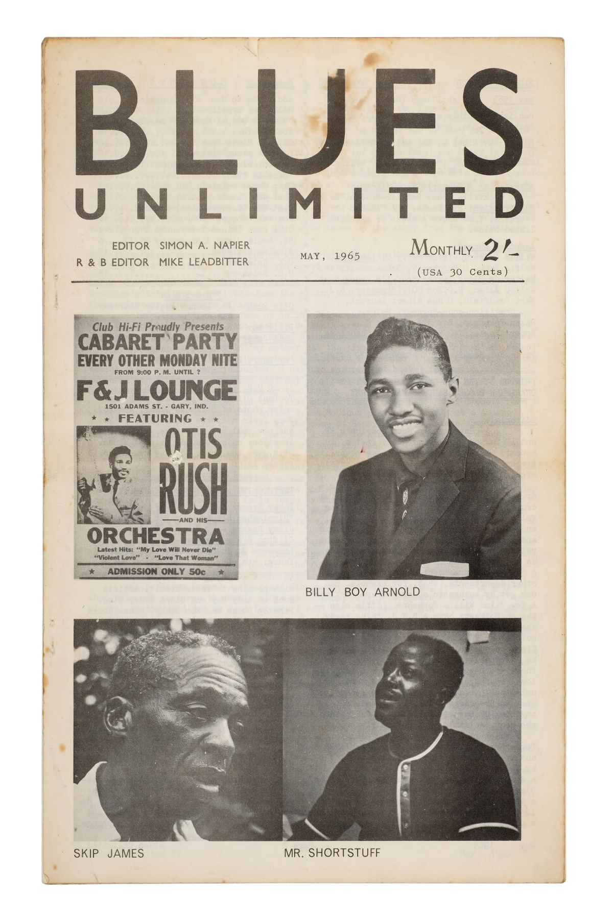 Lot 400 - Blues Unlimited. Collection of original
