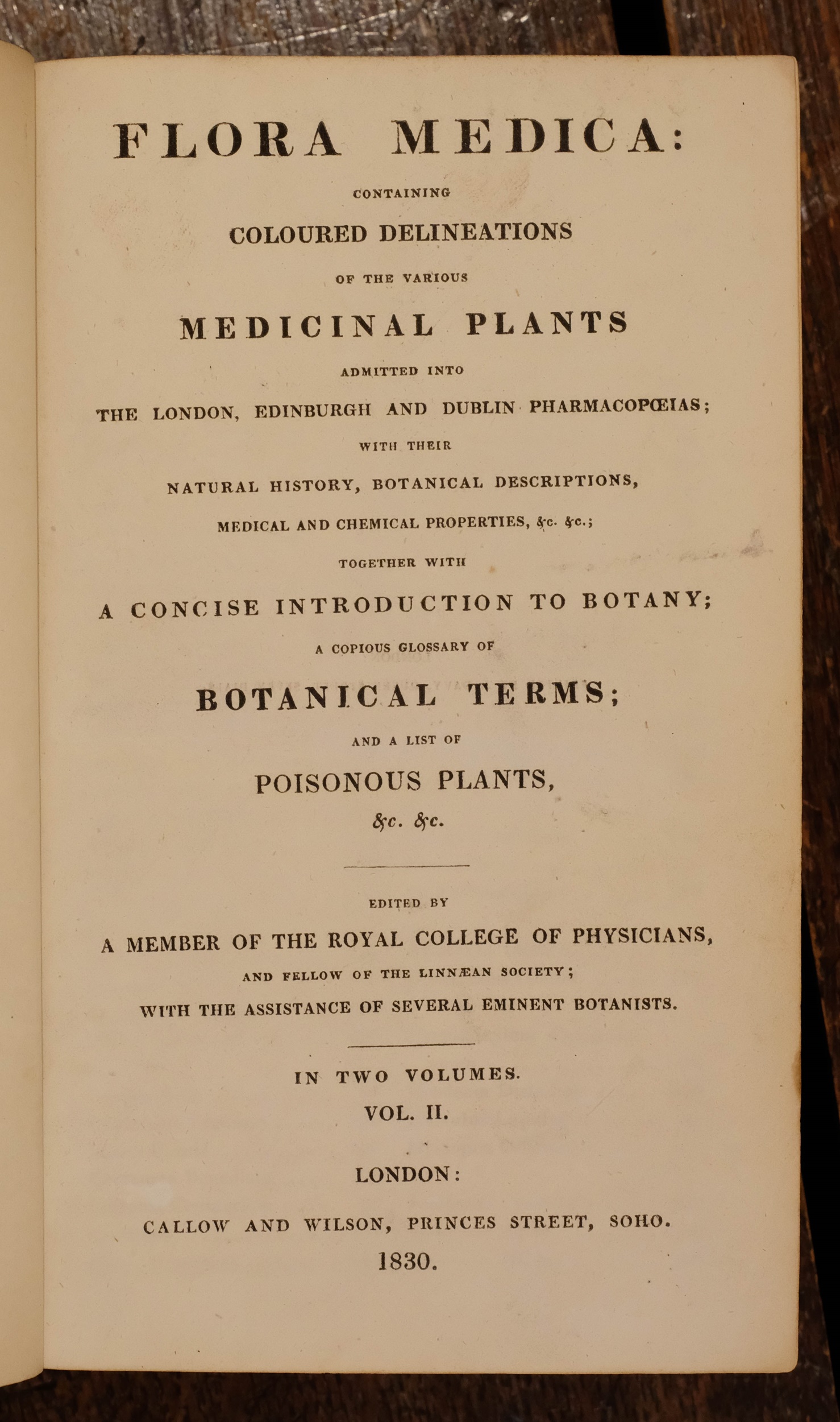 Lot 262 - Spratt (George). Flora Medica, 1st edition,