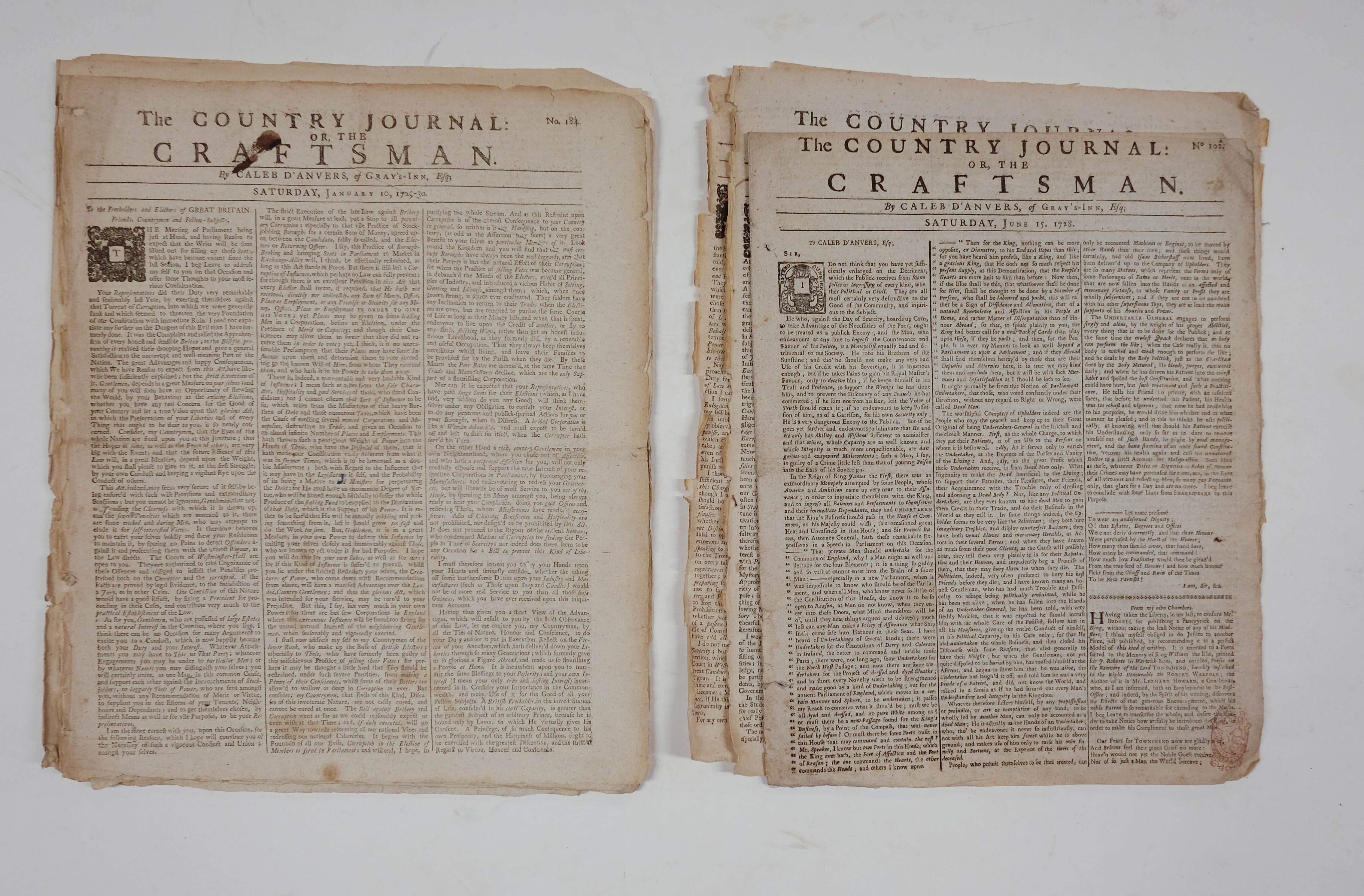 Lot 509 - Early English Newspapers and Periodicals.