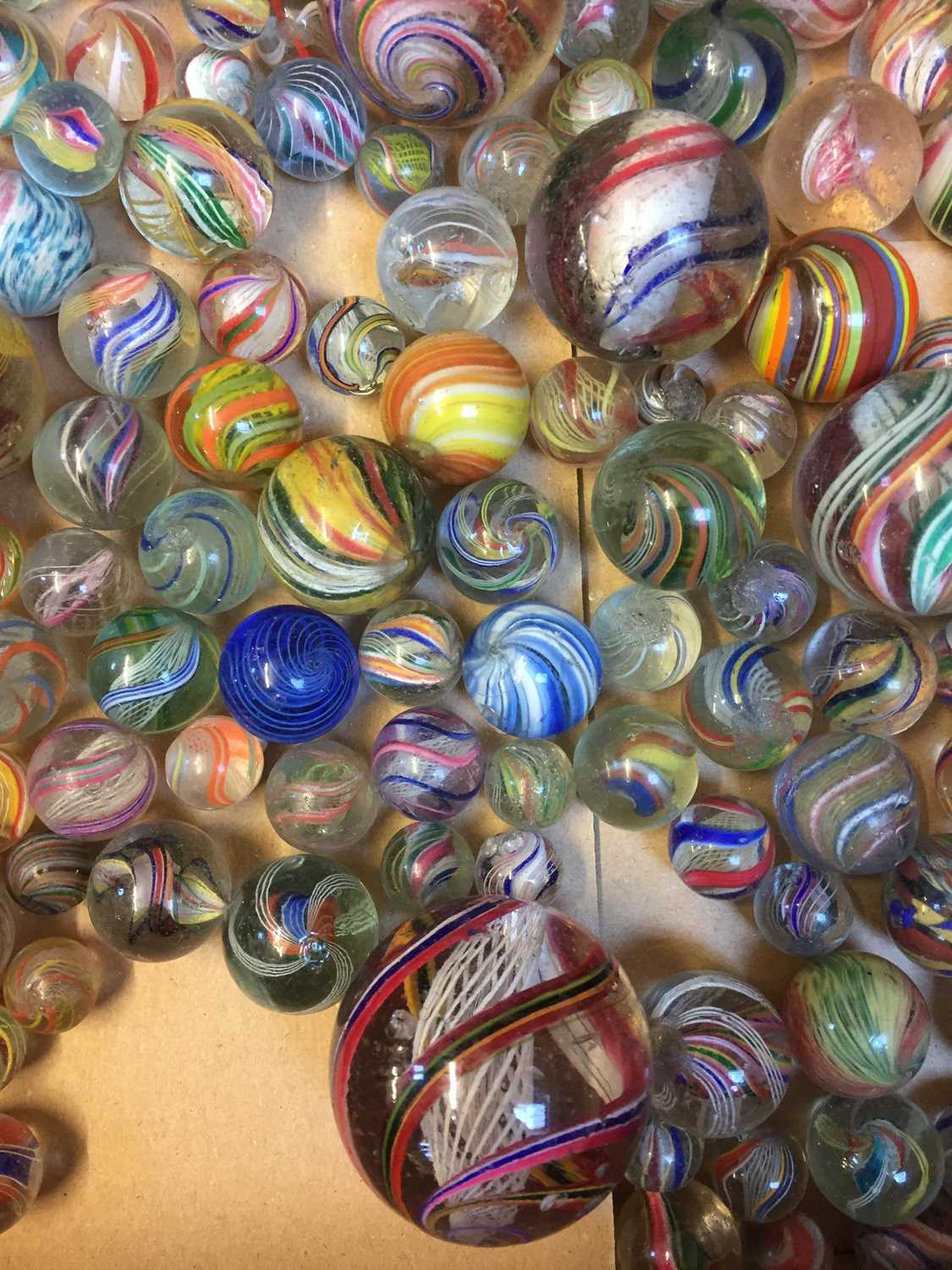 Lot 128 - Marbles. A large collection of Victorian and