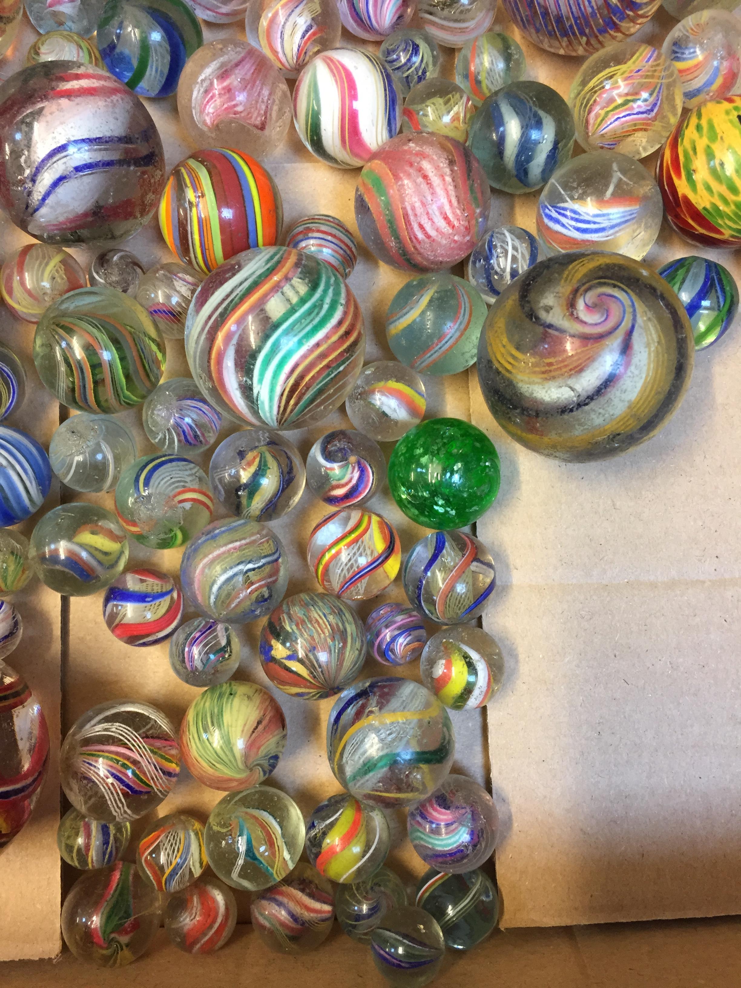 Lot 128 - Marbles. A large collection of Victorian and