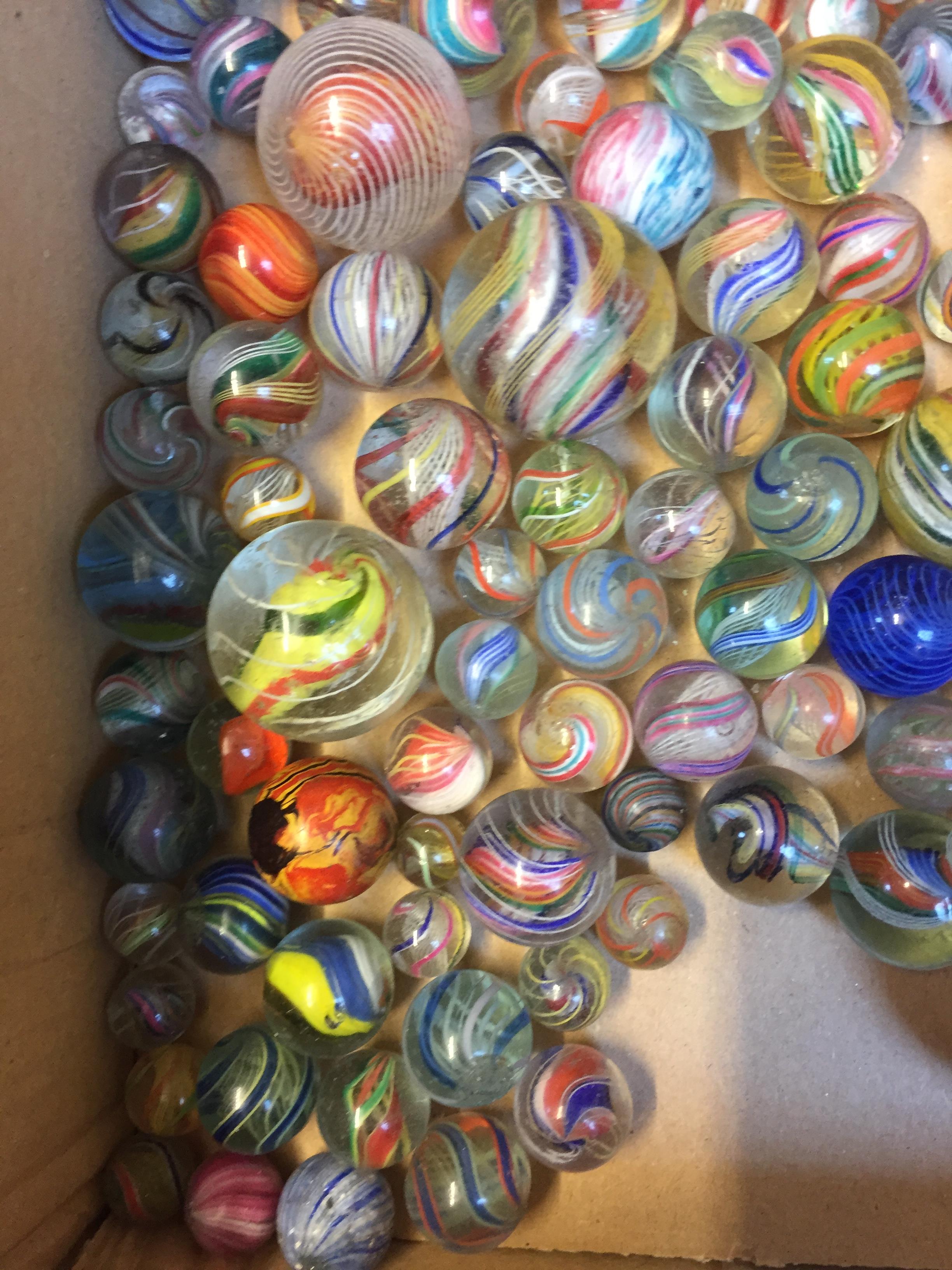 Lot 128 - Marbles. A large collection of Victorian and