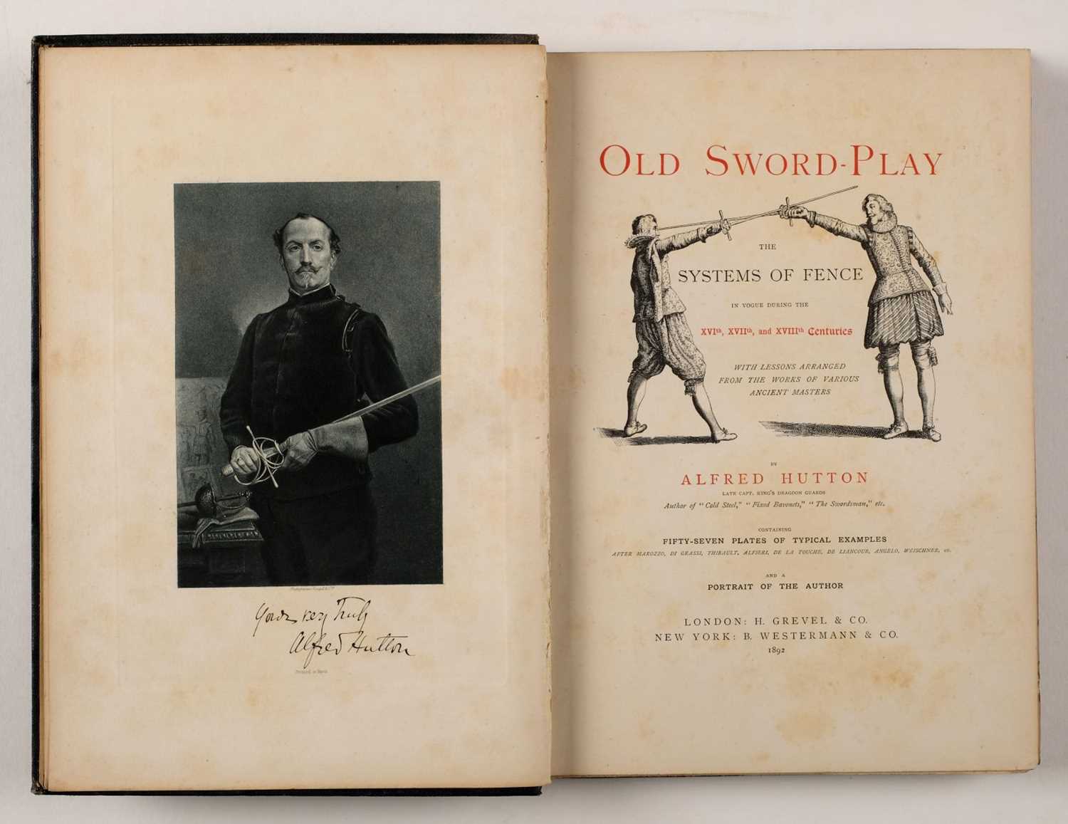 Lot 482 - Hutton (Alfred). Old Sword-Play the Systems