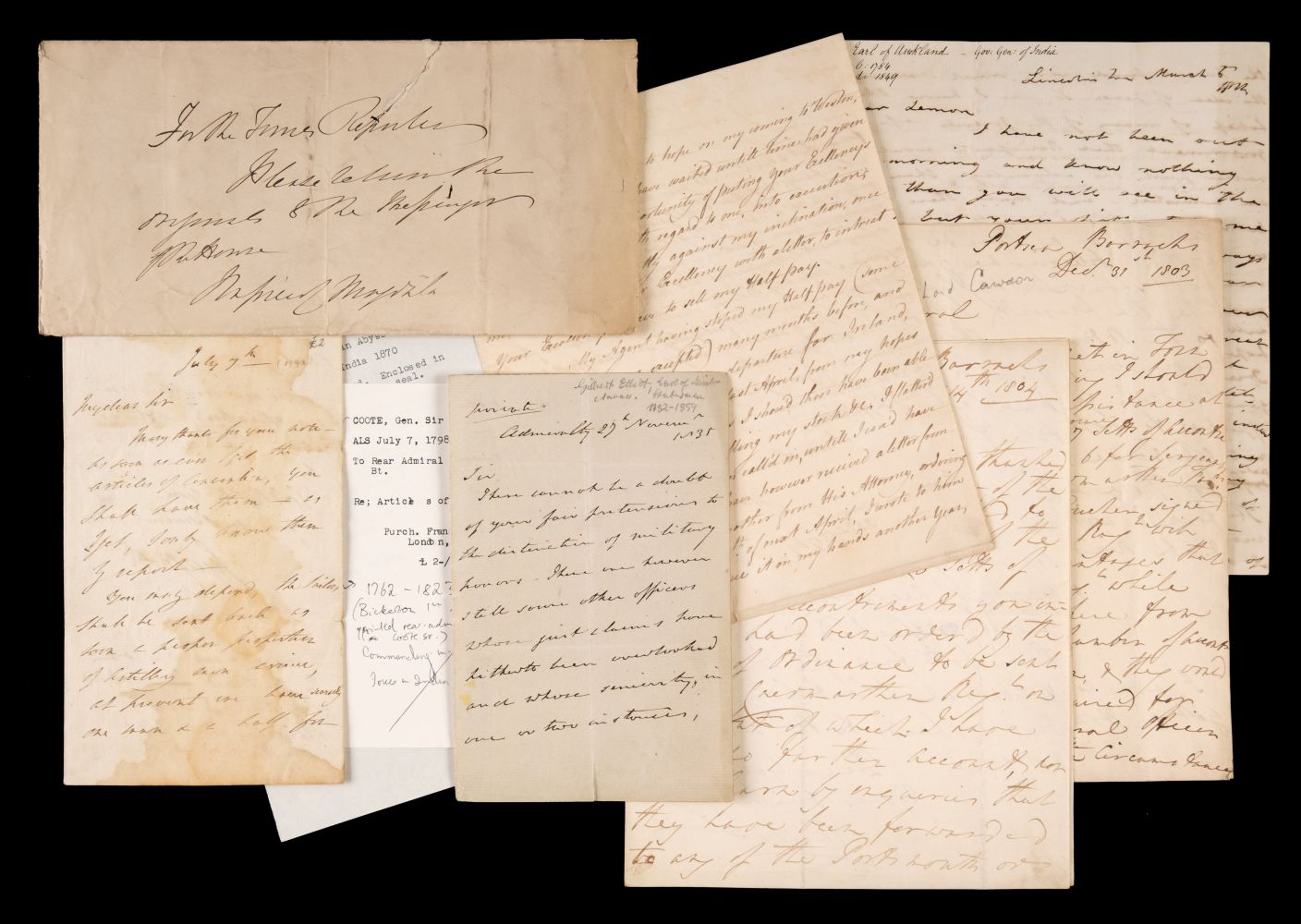 Lot 6 - Auckland (George Eden, Earl). Autograph letter