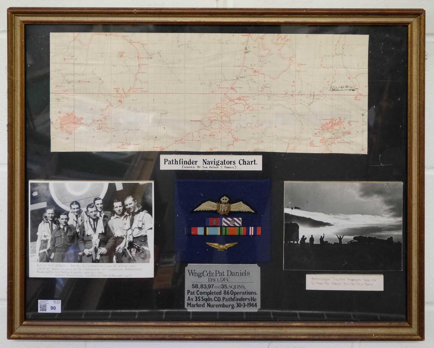 Lot 90 - Royal Air Force. Wing Commander Pat Daniels,