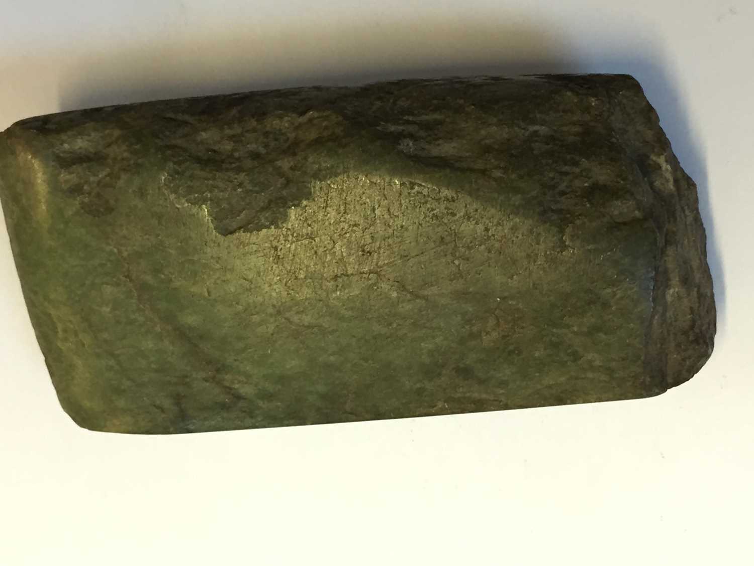 Lot 182 - Axe head. Two Chinese archaic bronze ritual