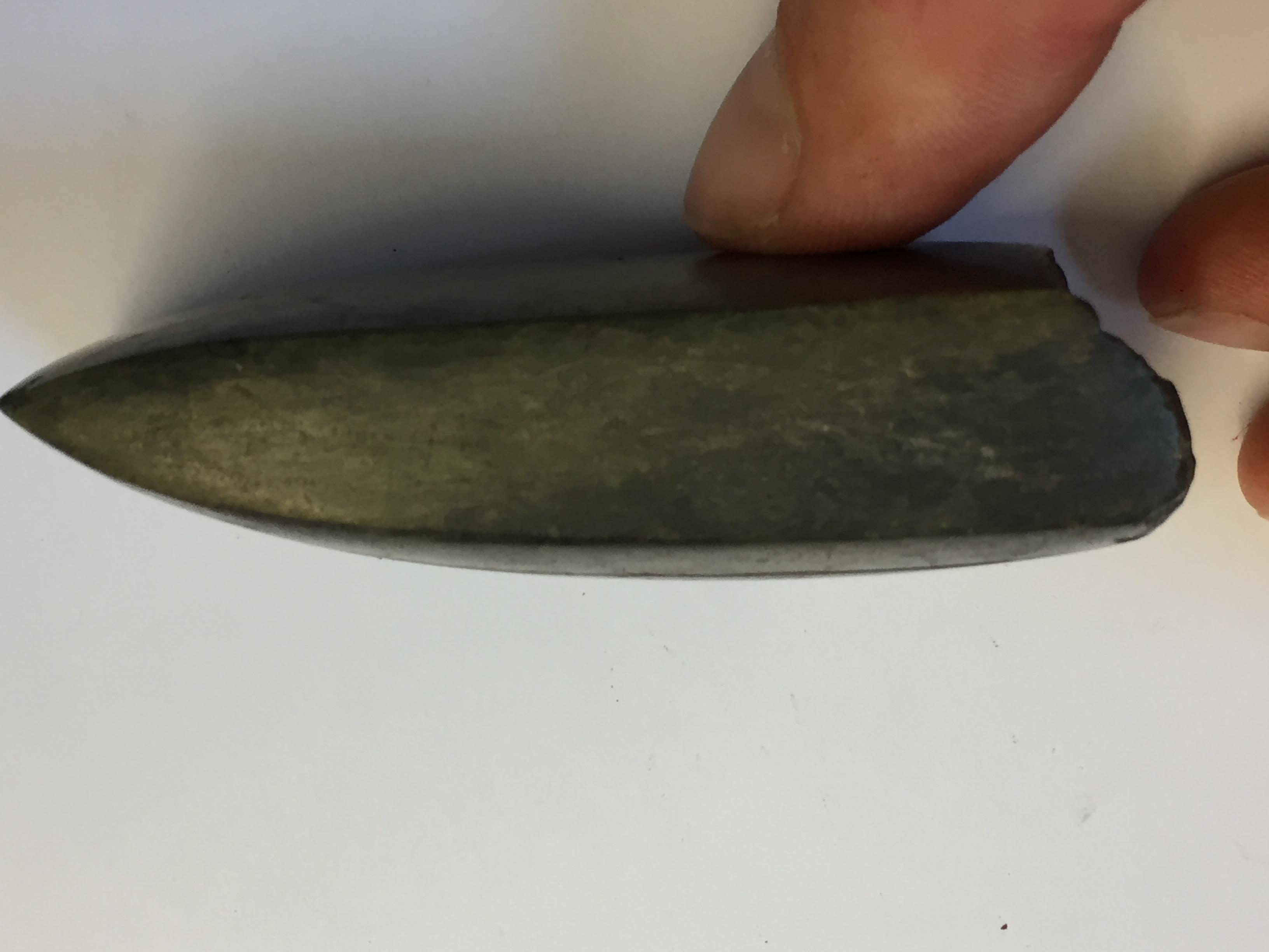 Lot 182 - Axe head. Two Chinese archaic bronze ritual