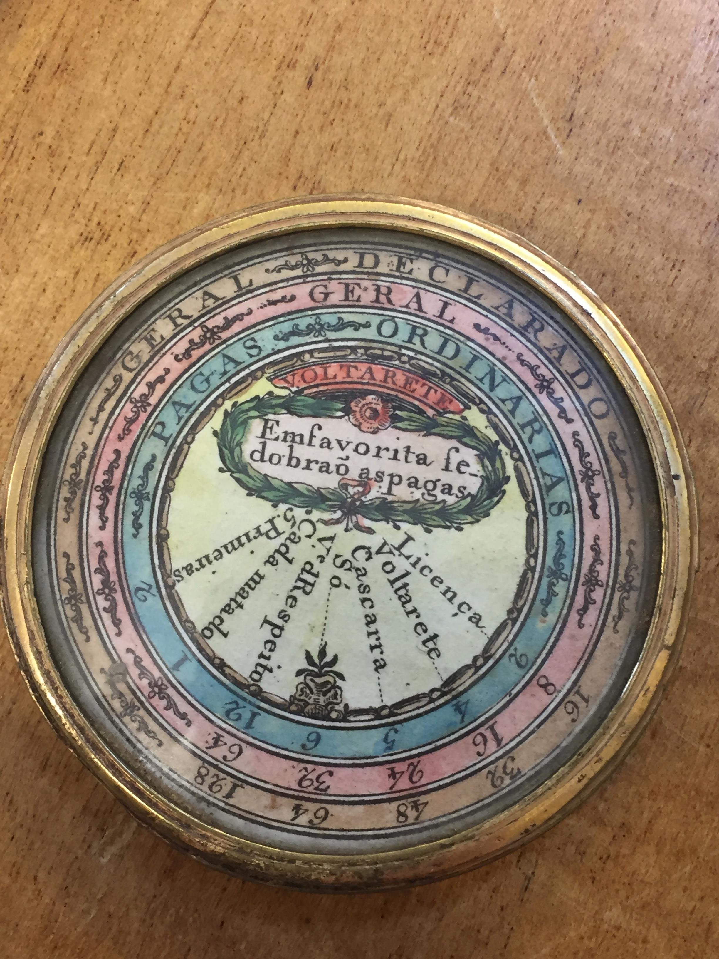 Lot 76 - An 18th century pocket combination compass