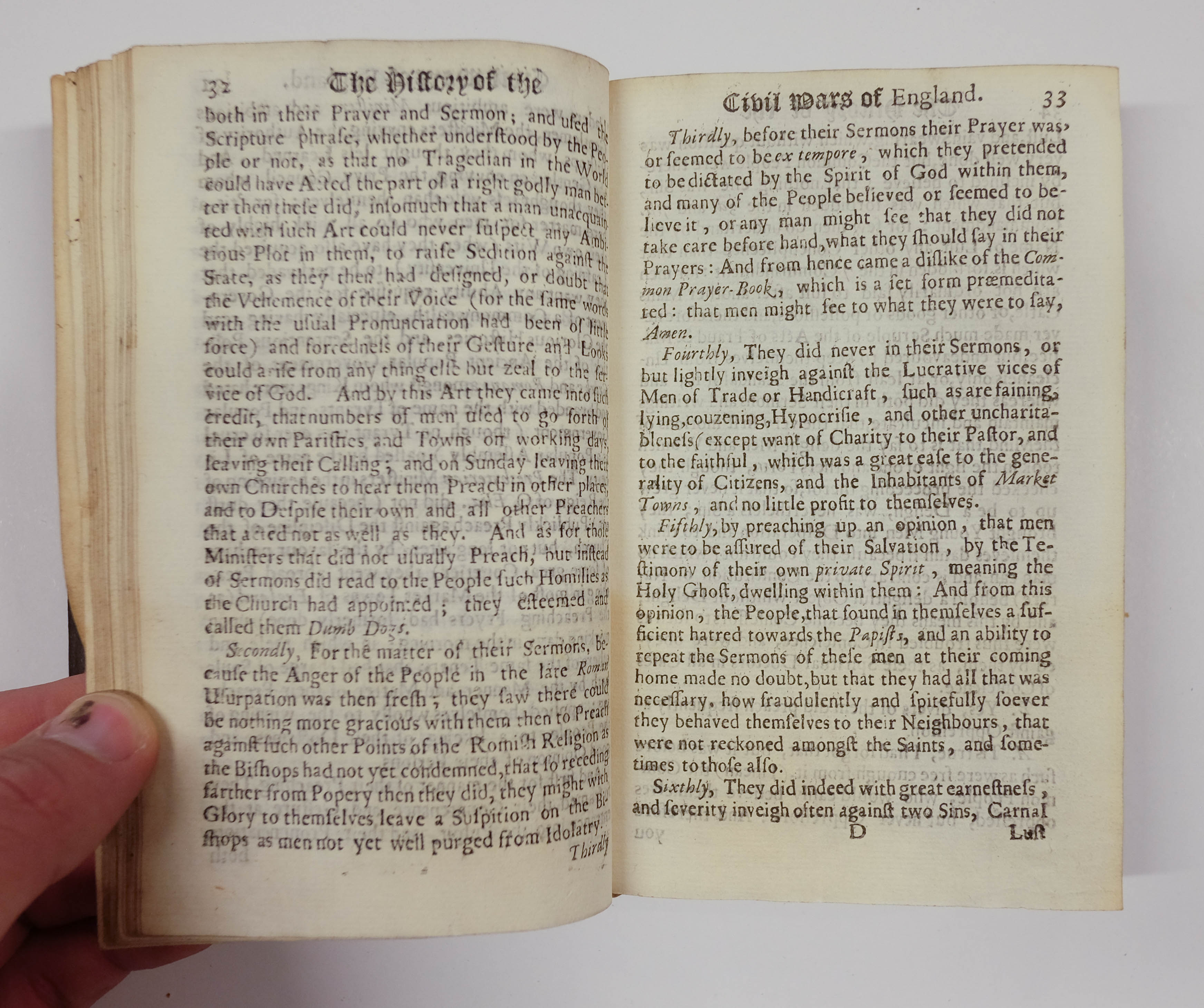 Lot 232 - Hobbes (Thomas). The History of the Civil