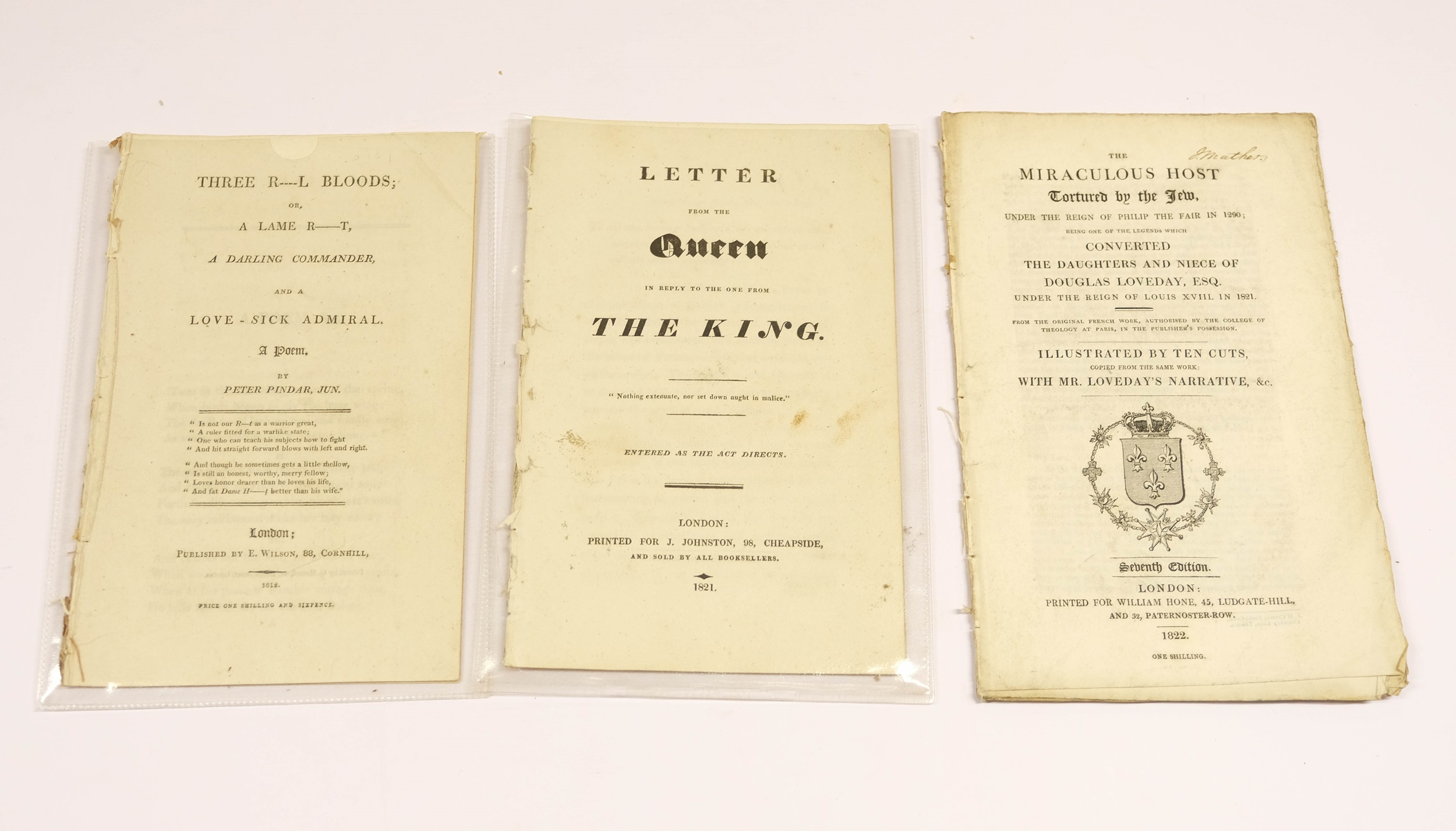 Lot 244 - Pamphlets. A collection of 17 pamphlets,