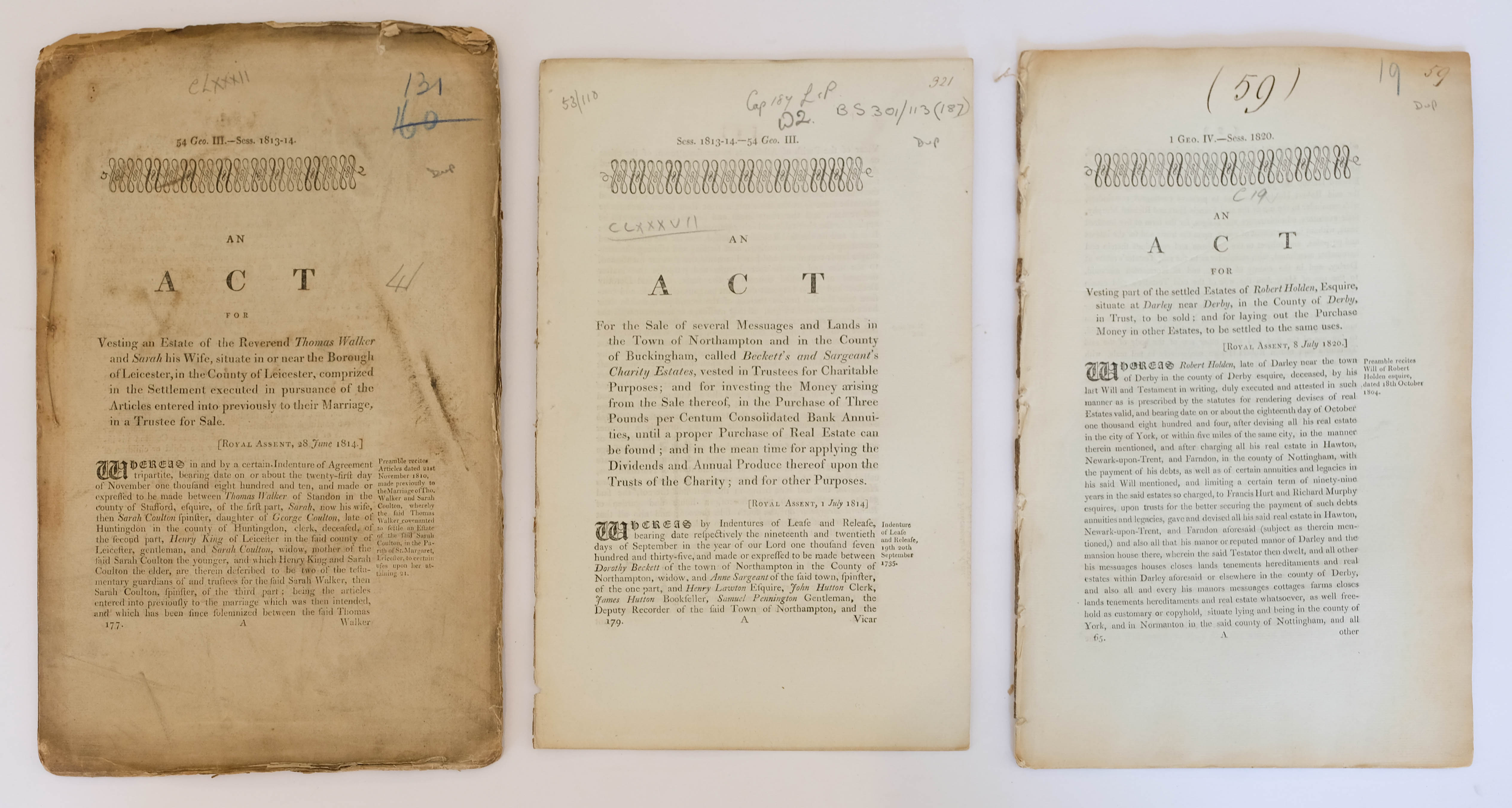 Lot 68 - Acts of Parliament. Approximately 60 British