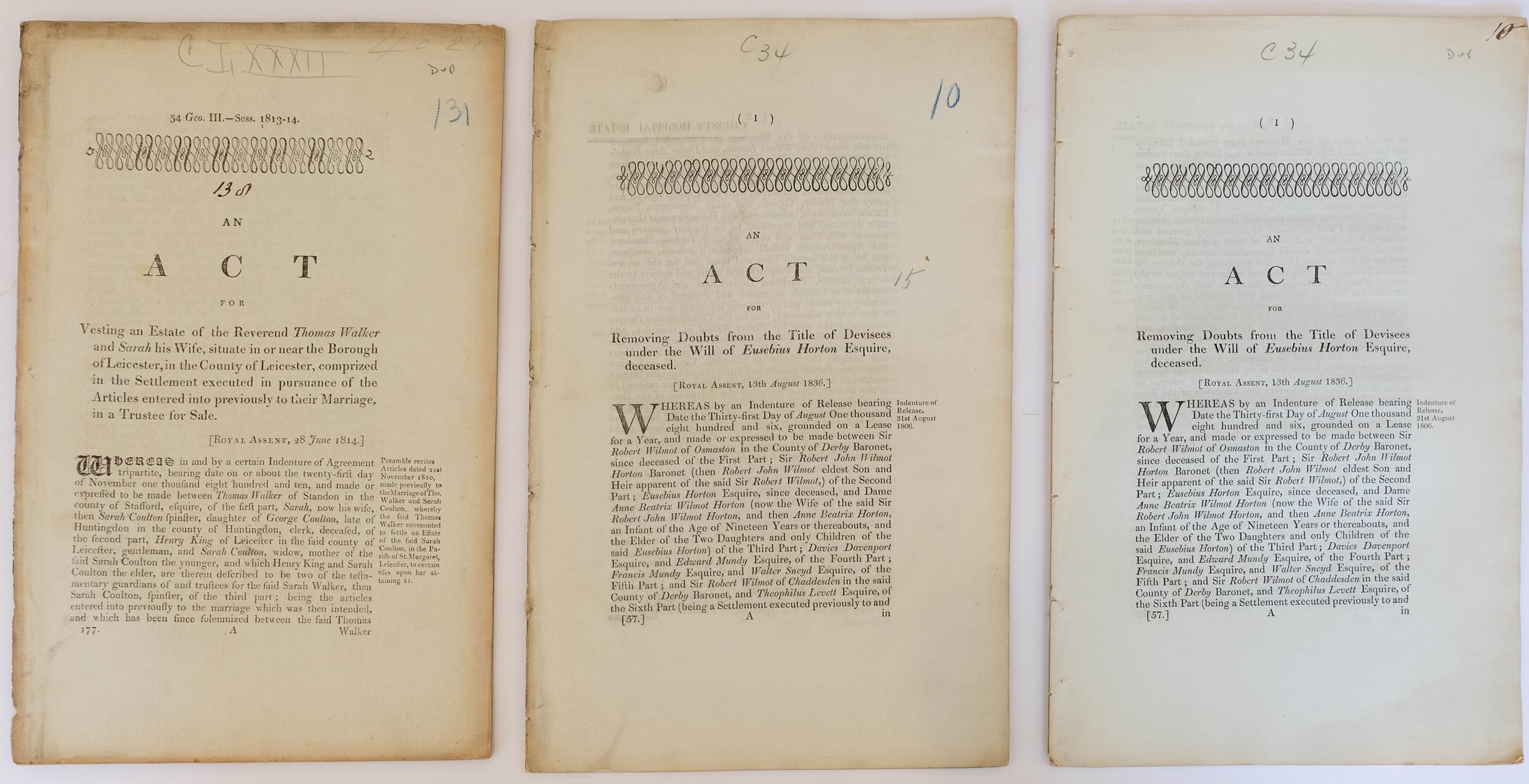 Lot 68 - Acts of Parliament. Approximately 60 British