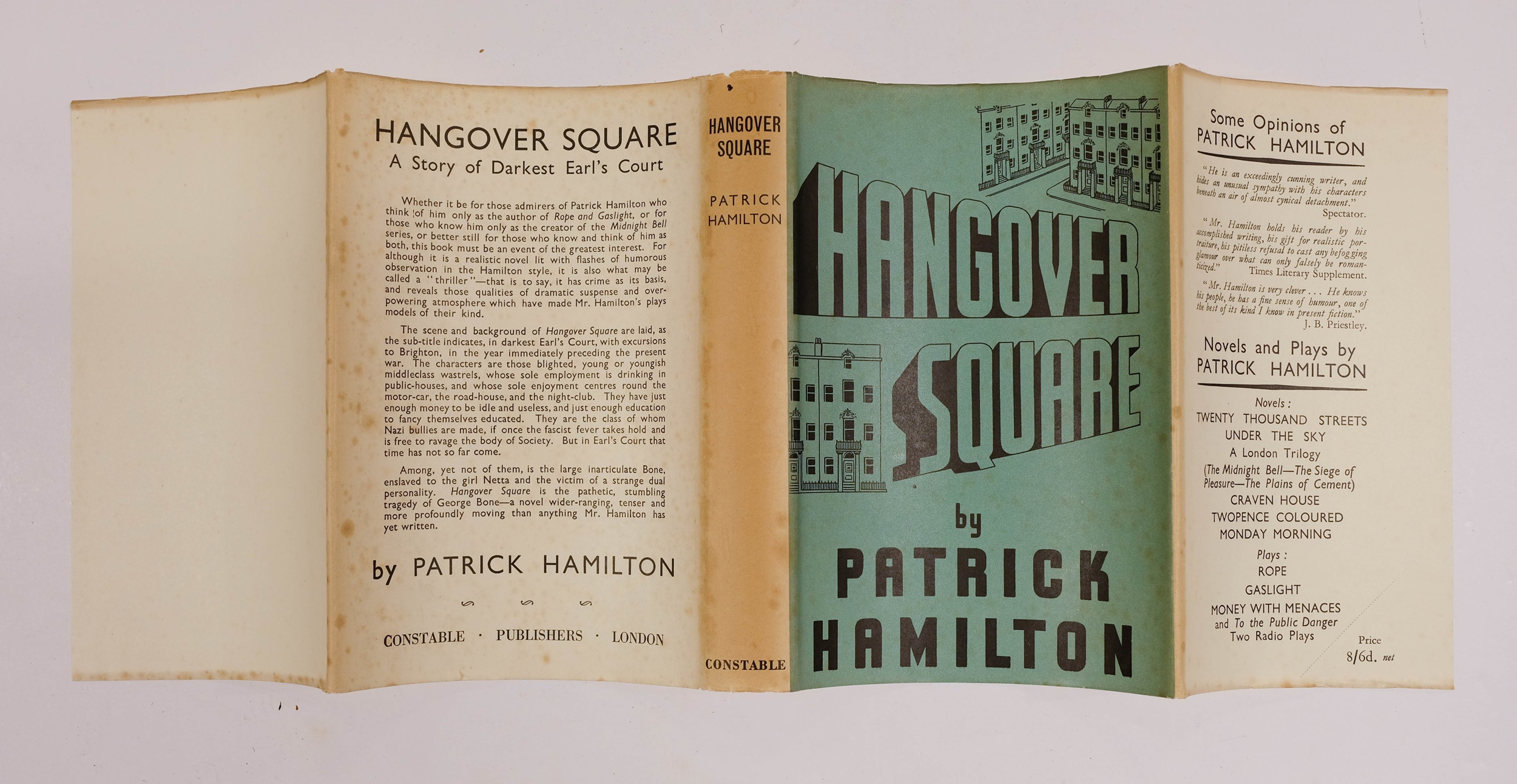 Lot 352 - Hamilton (Patrick). Hangover Square, 1st