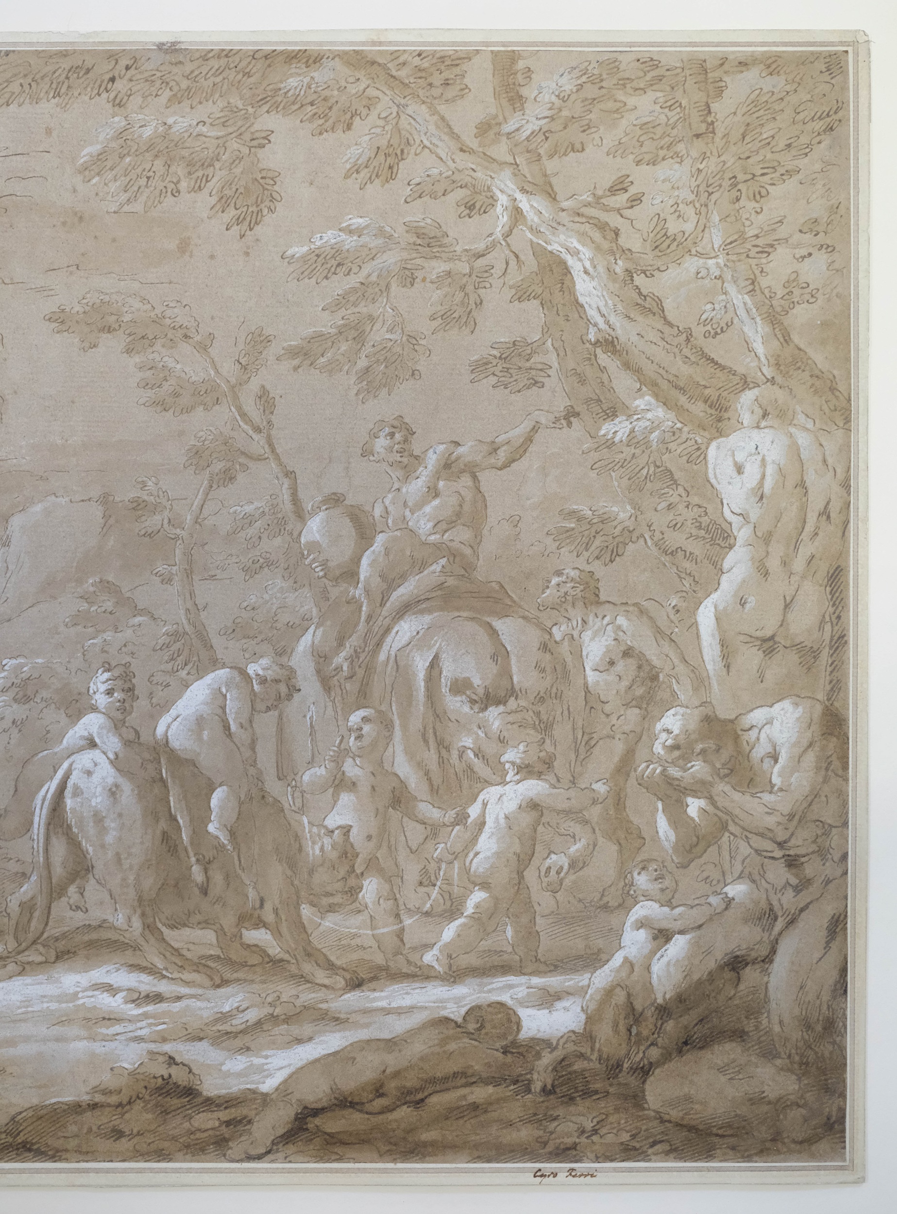 Lot 375 - Venetian School. Bacchanalian scene with