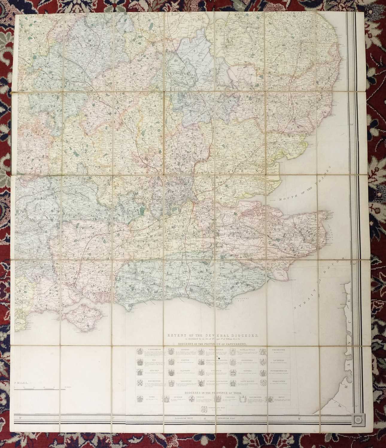 Lot 210 - Folding Maps. A mixed collection of