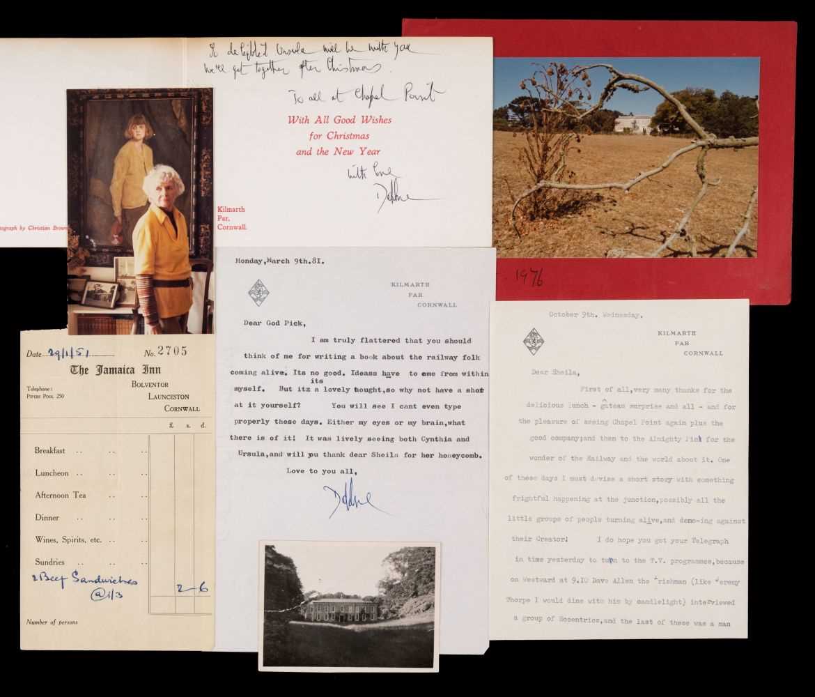 Lot 342 - Du Maurier (Daphne, 1907-1989). Two typed