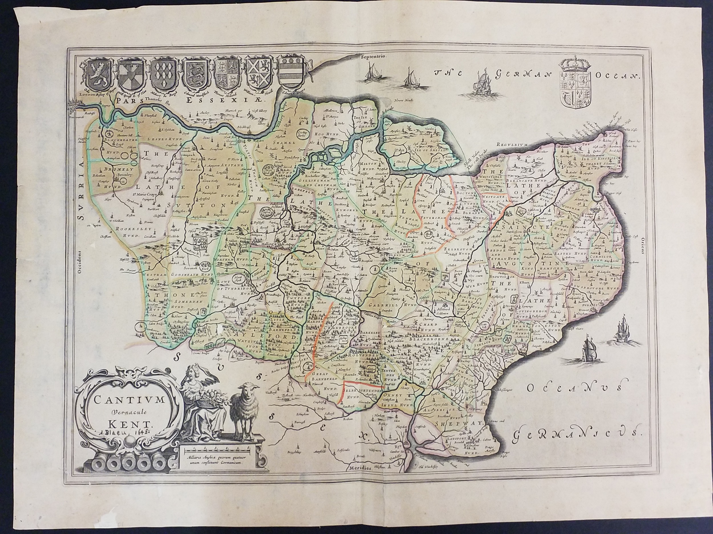 Lot 221 - Kent. Speed (John), Kent with her Cities and
