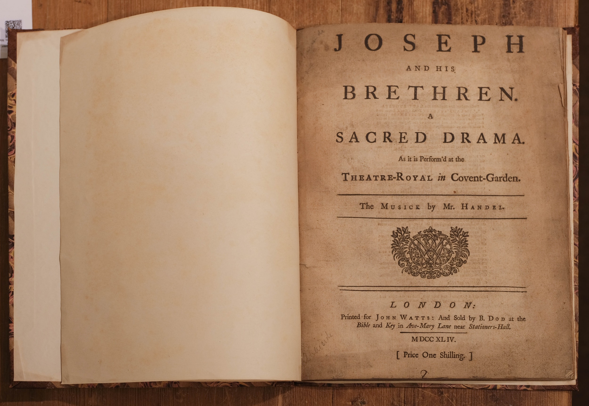 Lot 420 - Handel (George Frideric). Joseph and his