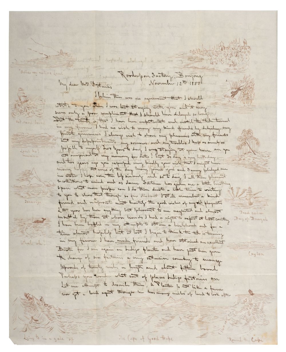 Lot 96 - Machell (Thomas, 1824-1862). Two autograph