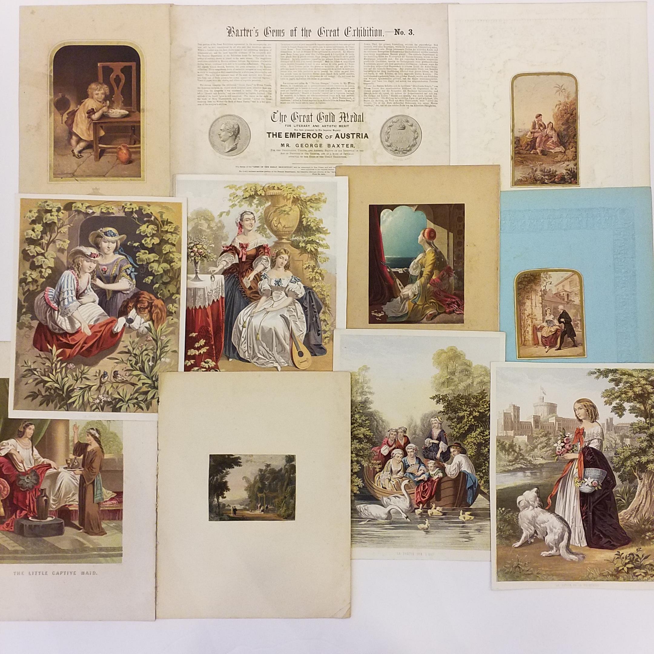 Lot 311 - Baxter Prints. A collection of approximately