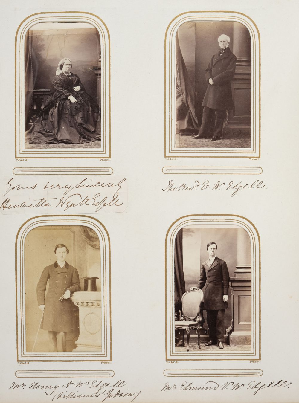 Lot 127 - Angerstein Family. A cartes-de-visite album