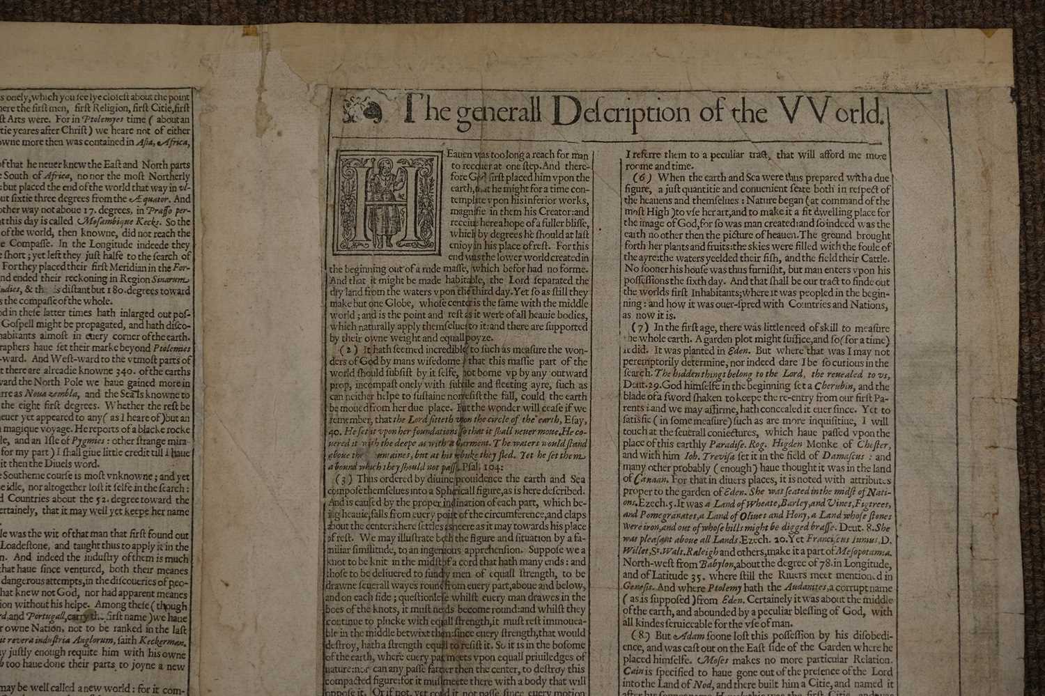 Lot 302 - World. Speed (John), A New and Accurate Map