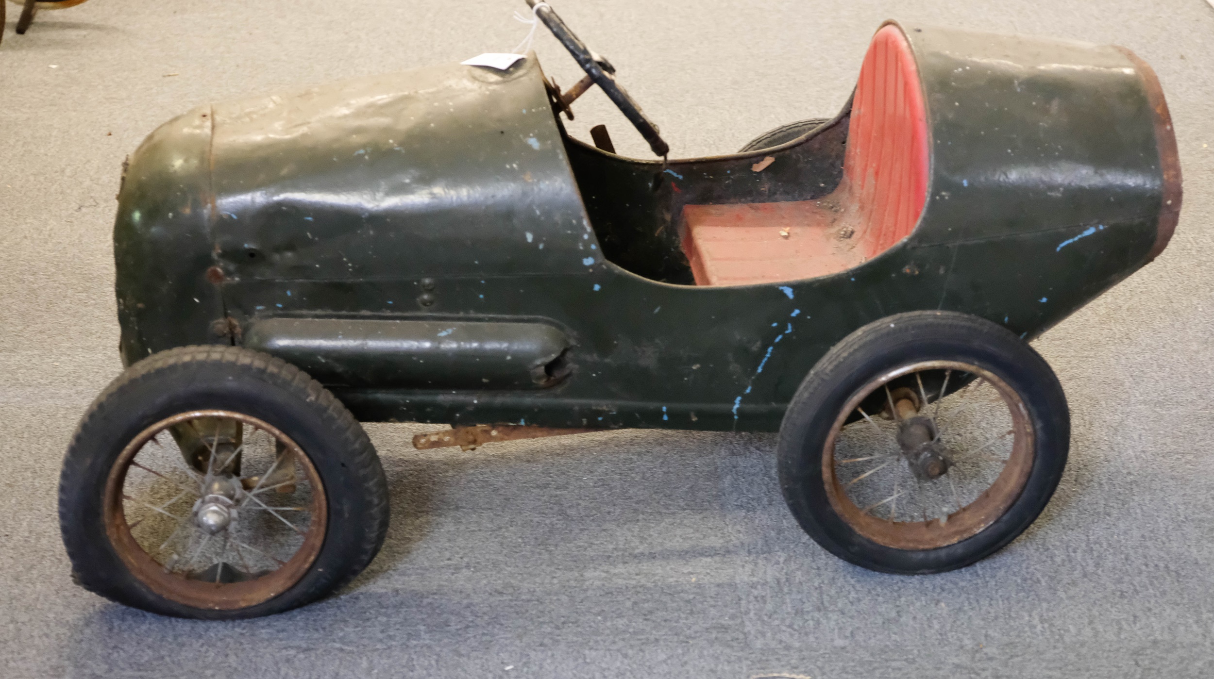 Lot 312 - Pedal Car. A 1930s child's Miller racing
