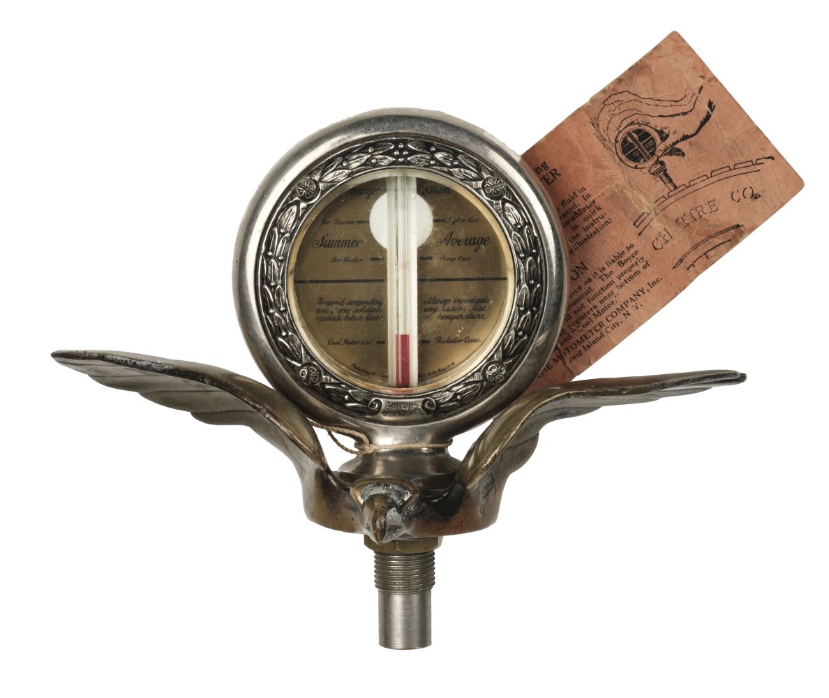 Lot 274 - Boyce Motometer. A winged temperature meter